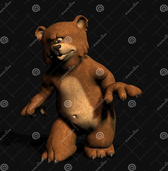 Tip-toeing bear stock illustration. Illustration of kids - 2671684