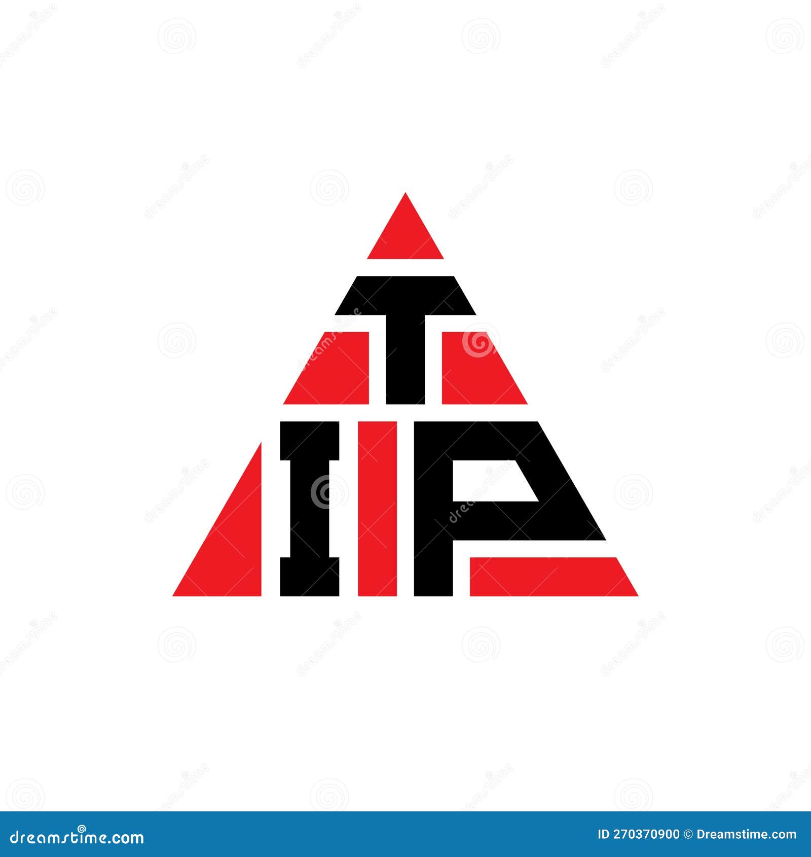 TIP Triangle Letter Logo Design with Triangle Shape. TIP Triangle Logo ...