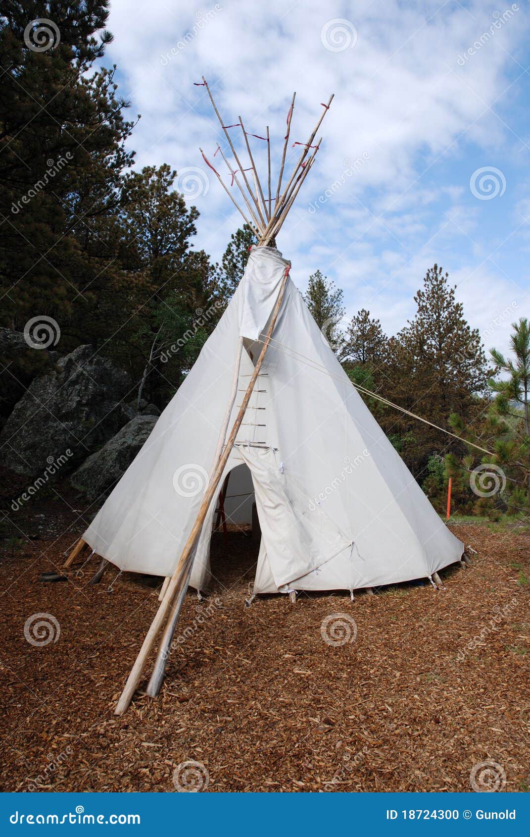 Tipi, Traditional Indian Tent Royalty-Free Stock Image | CartoonDealer ...