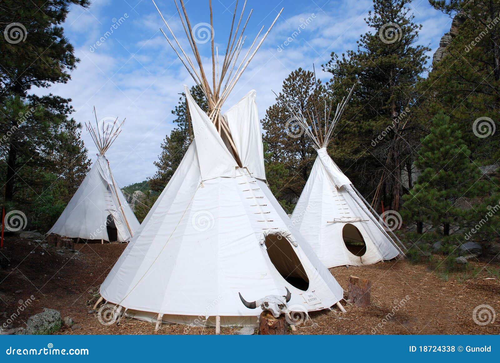 Tipi stock photo. Image of historial, nomadic, tents - 18724338