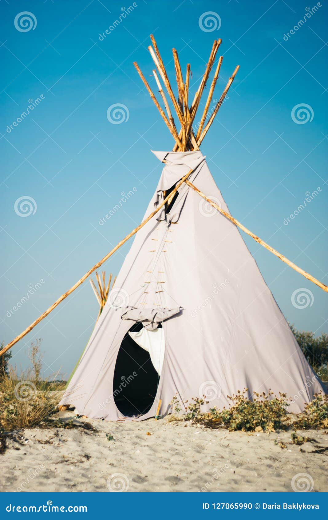 A photo of a tipi stock photo. Image of generic, sand - 127065990