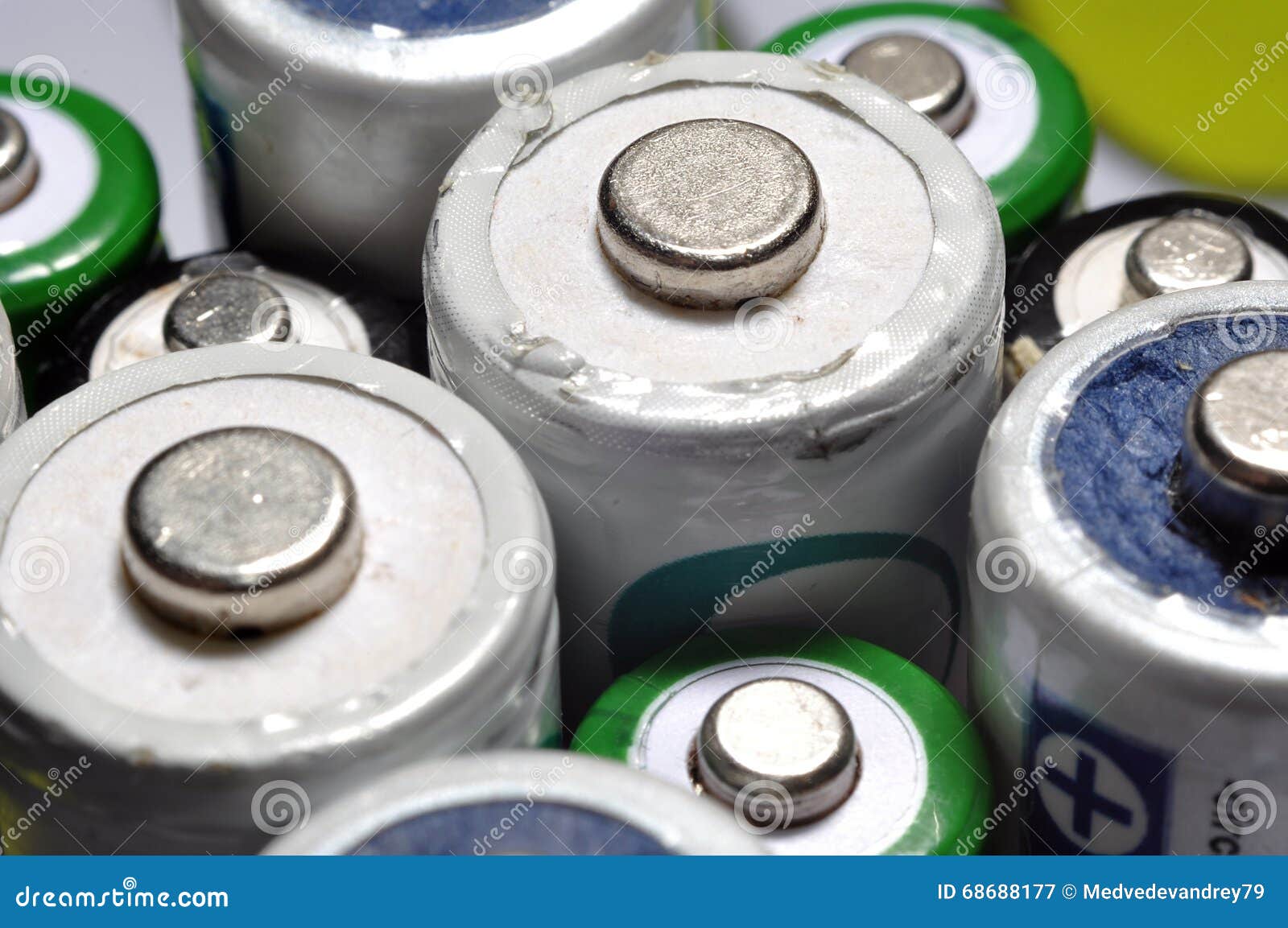 Tipi Differenti Del Macro Fondo Di Struttura Di Vecchie Batterie ...