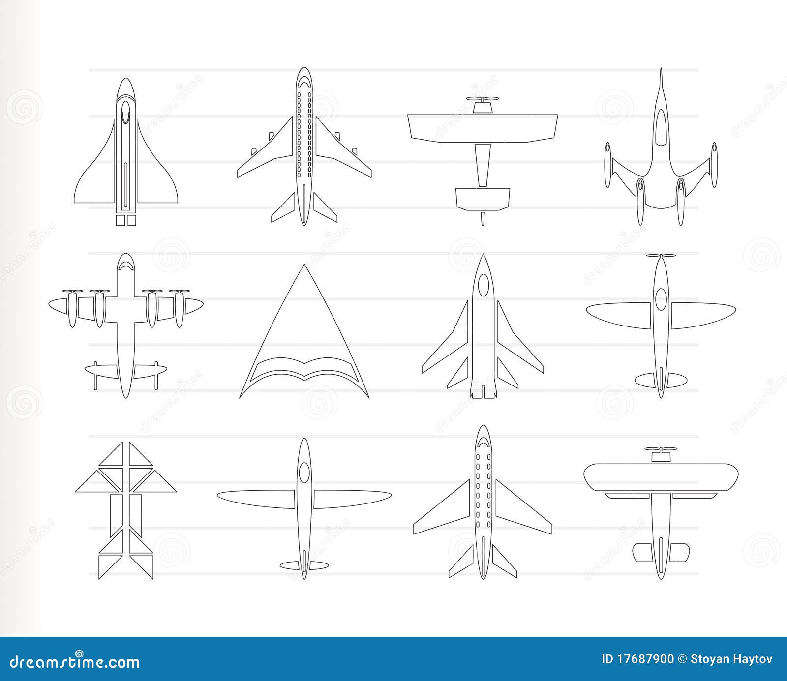 Tipi Differenti Di Icone Piane Illustrazione Vettoriale - Illustrazione ...