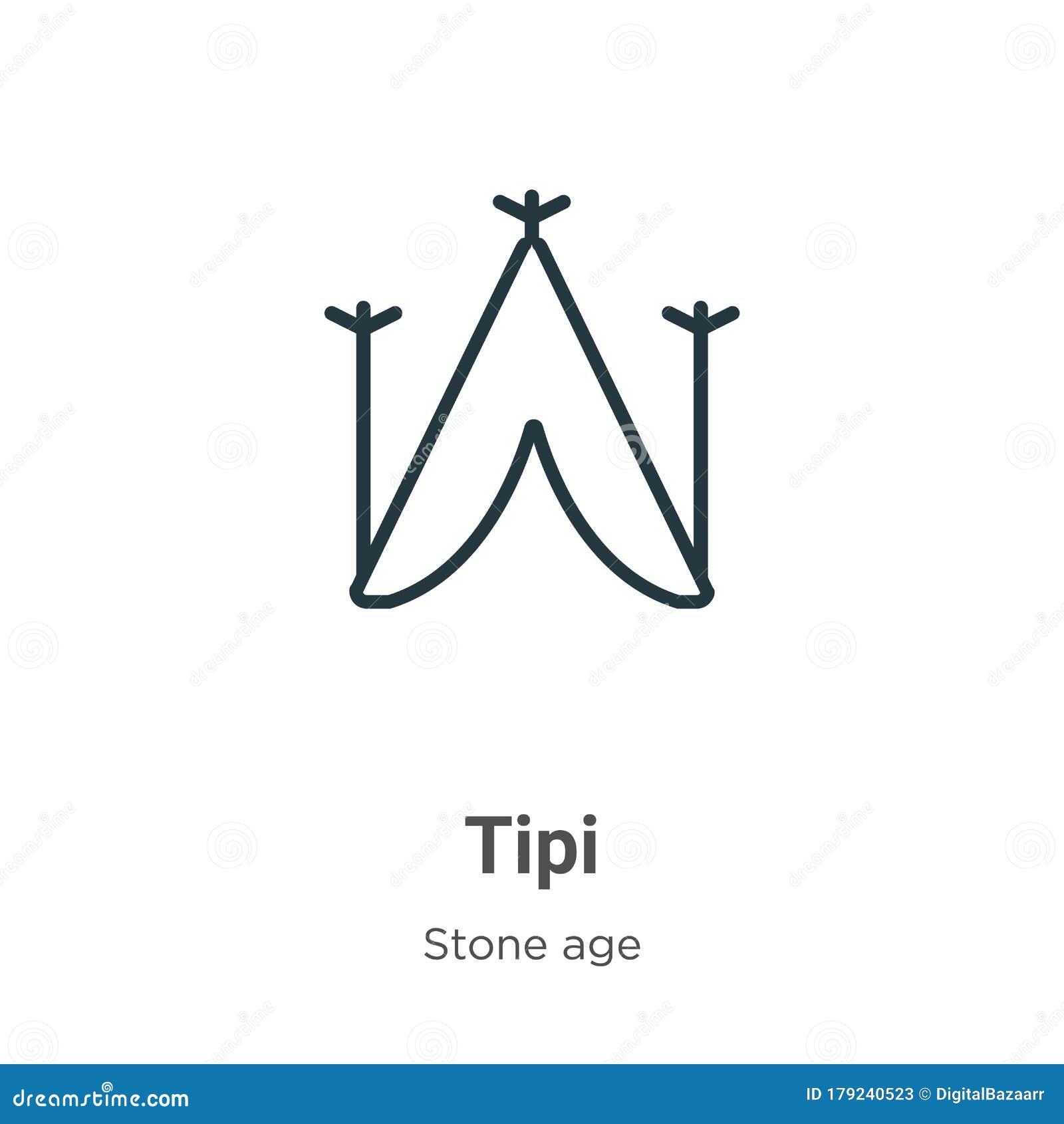 Tipi Icon In Trendy Design Style. Tipi Icon Isolated On White ...