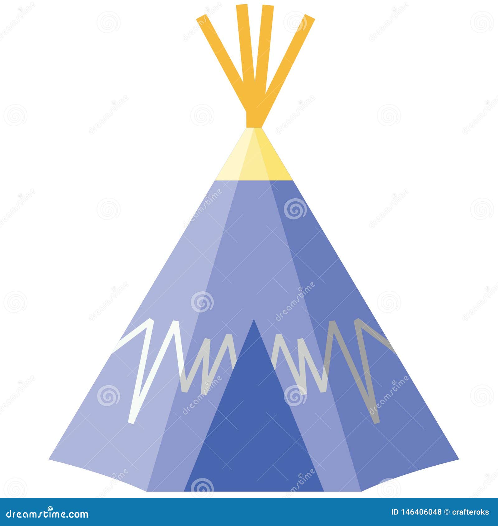 Tipi Teepee Vector Eps Illustration by Crafteroks Stock Vector ...