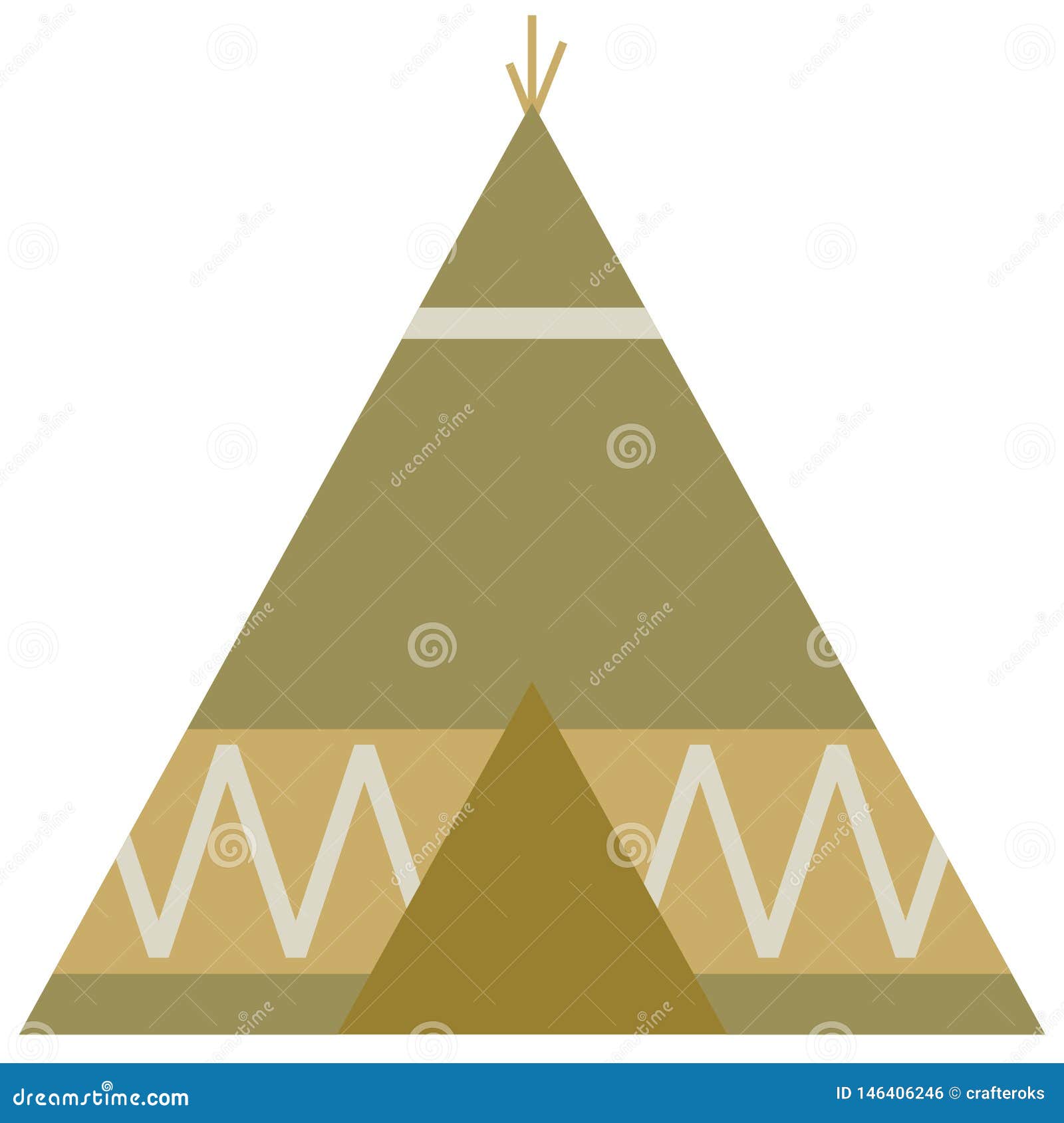 Tipi Teepee Vector Eps Illustration by Crafteroks Stock Vector ...
