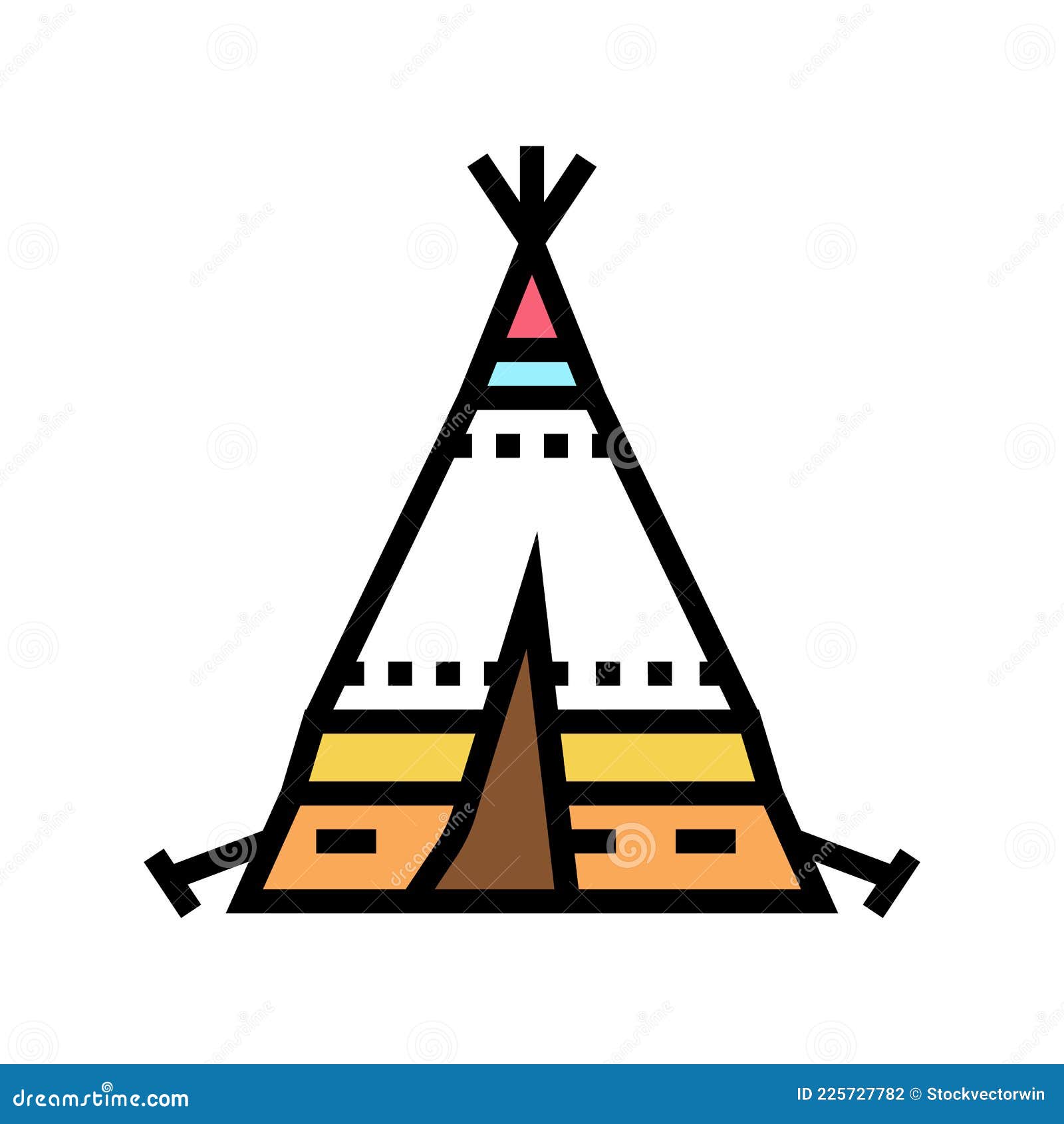 Tipi Icon Vector Isolated On White Background, Logo Concept Of T ...