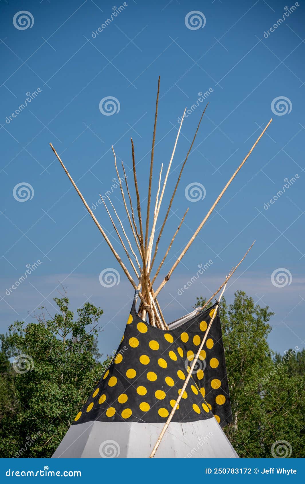 Tipi Tepee at Canada Day Celebrations in Calgary Stock Photo - Image of ...