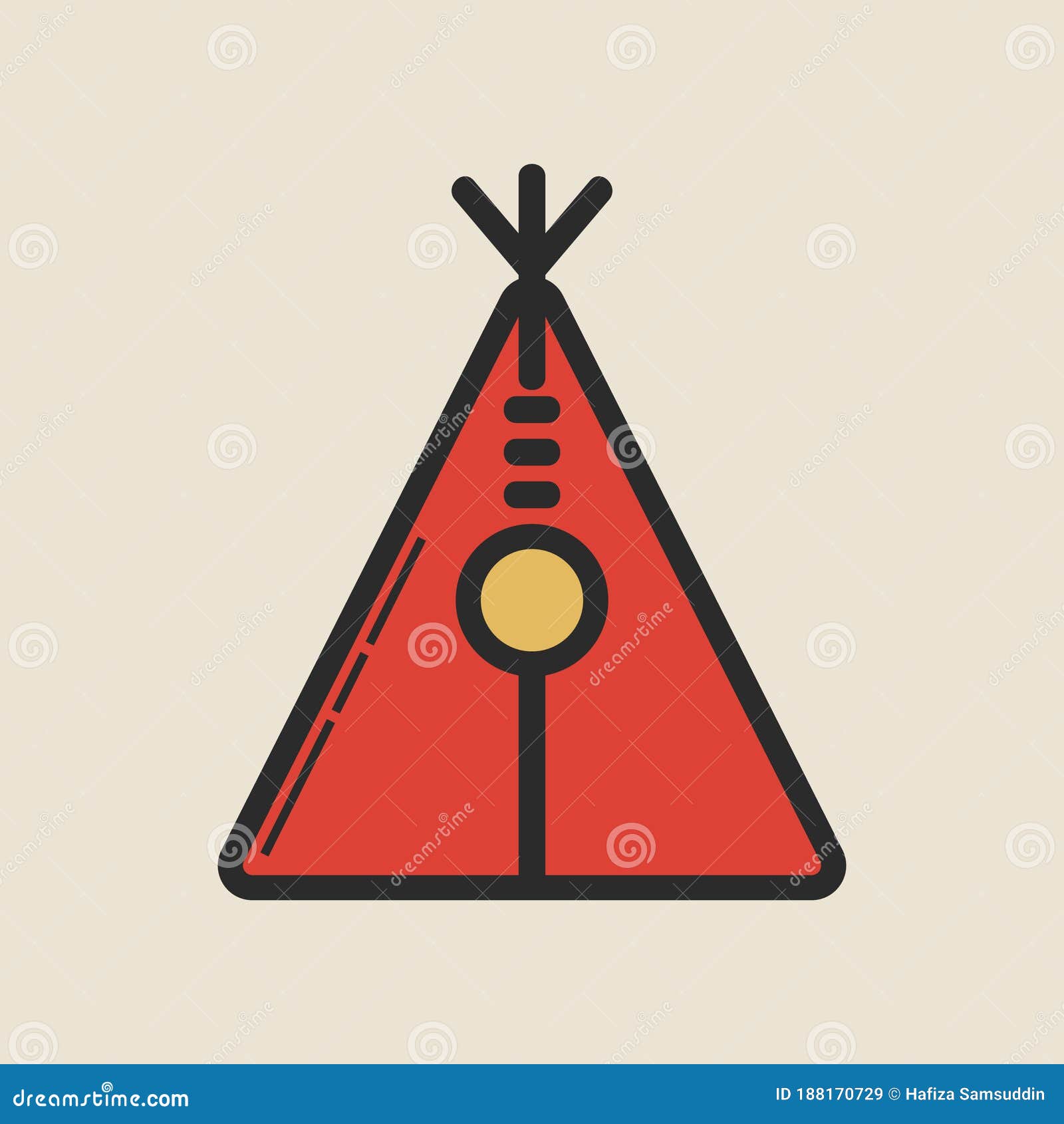 Tipi. Vector Illustration Decorative Design Stock Vector - Illustration ...