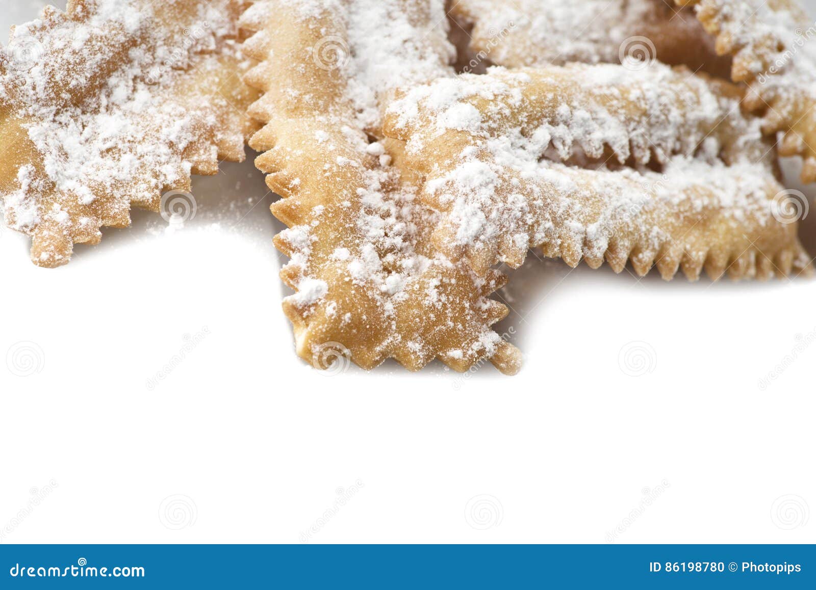 Tipical Italian Cake `Chiacchere` Stock Photo - Image of carnival ...