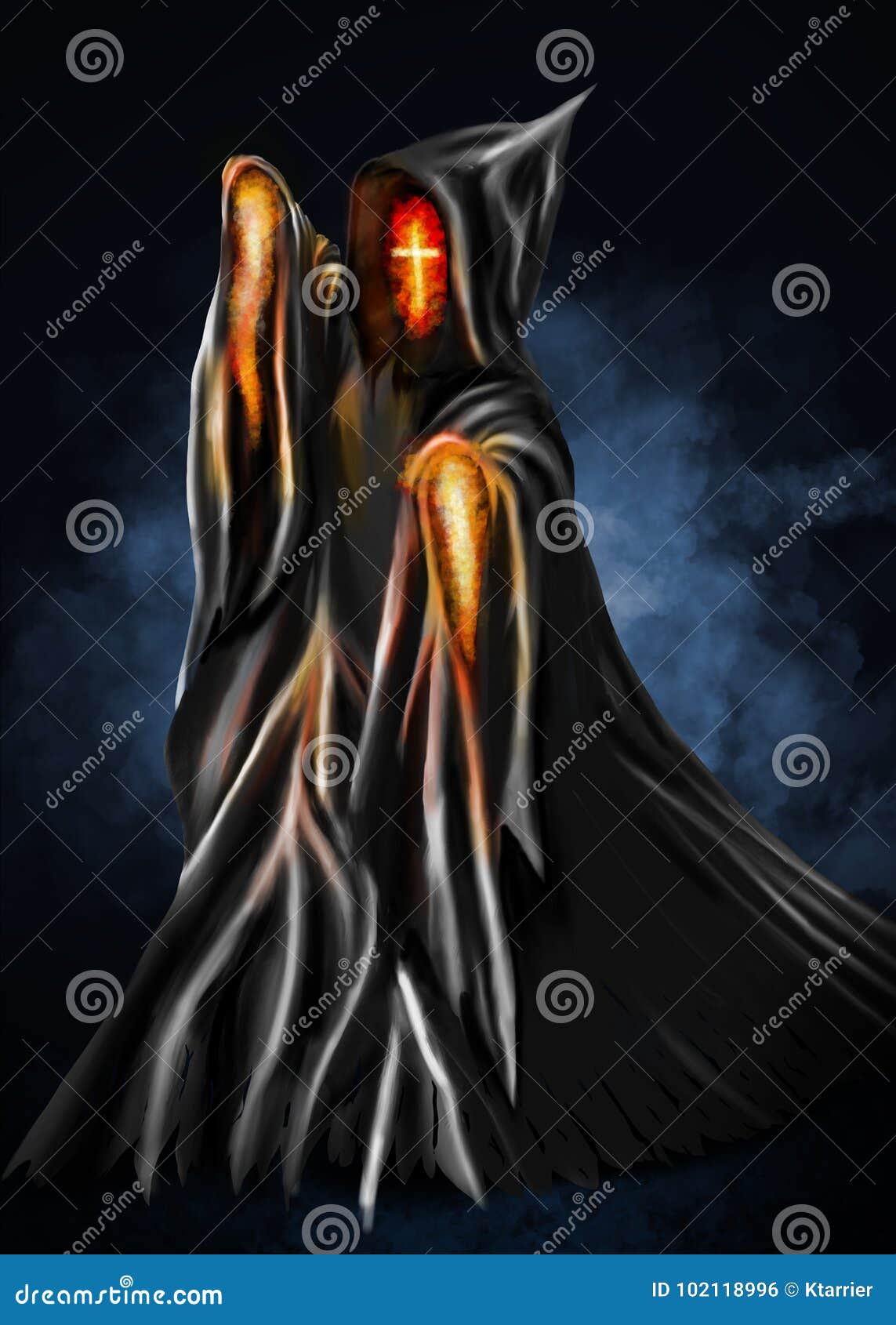 Tipo carácter del parca stock de ilustración. Ilustración de submundo ...