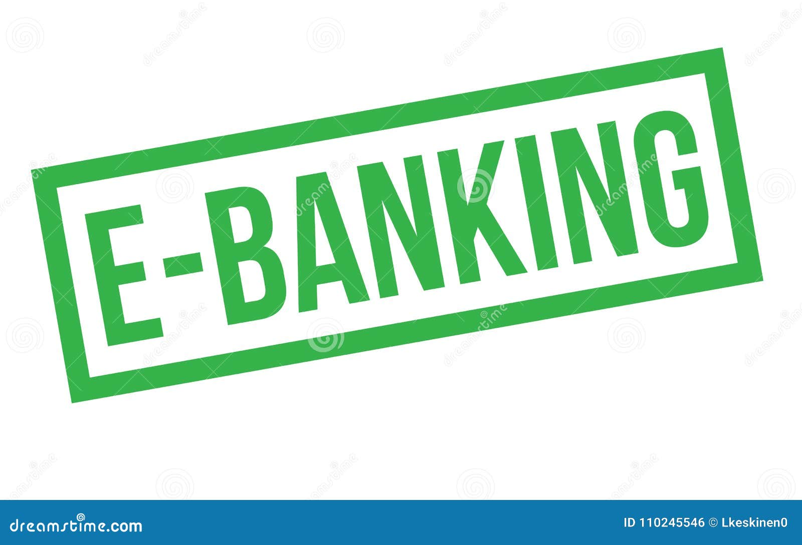 Tipo Del Bollo Di E-banking Illustrazione Vettoriale - Illustrazione di prestito, bollo: 110245546