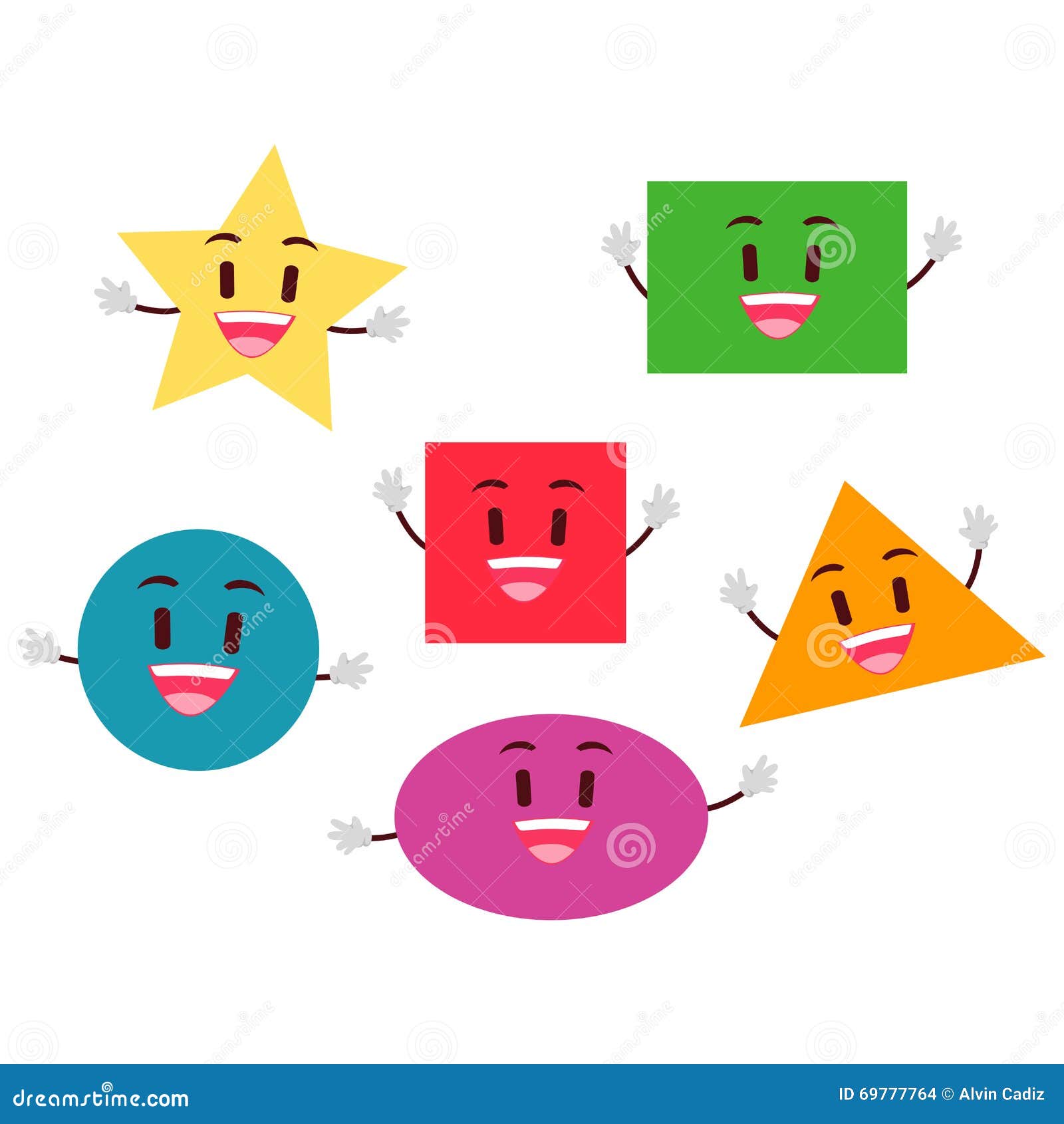 Tipo diferente das formas ilustração do vetor. Ilustração de oblongo ...