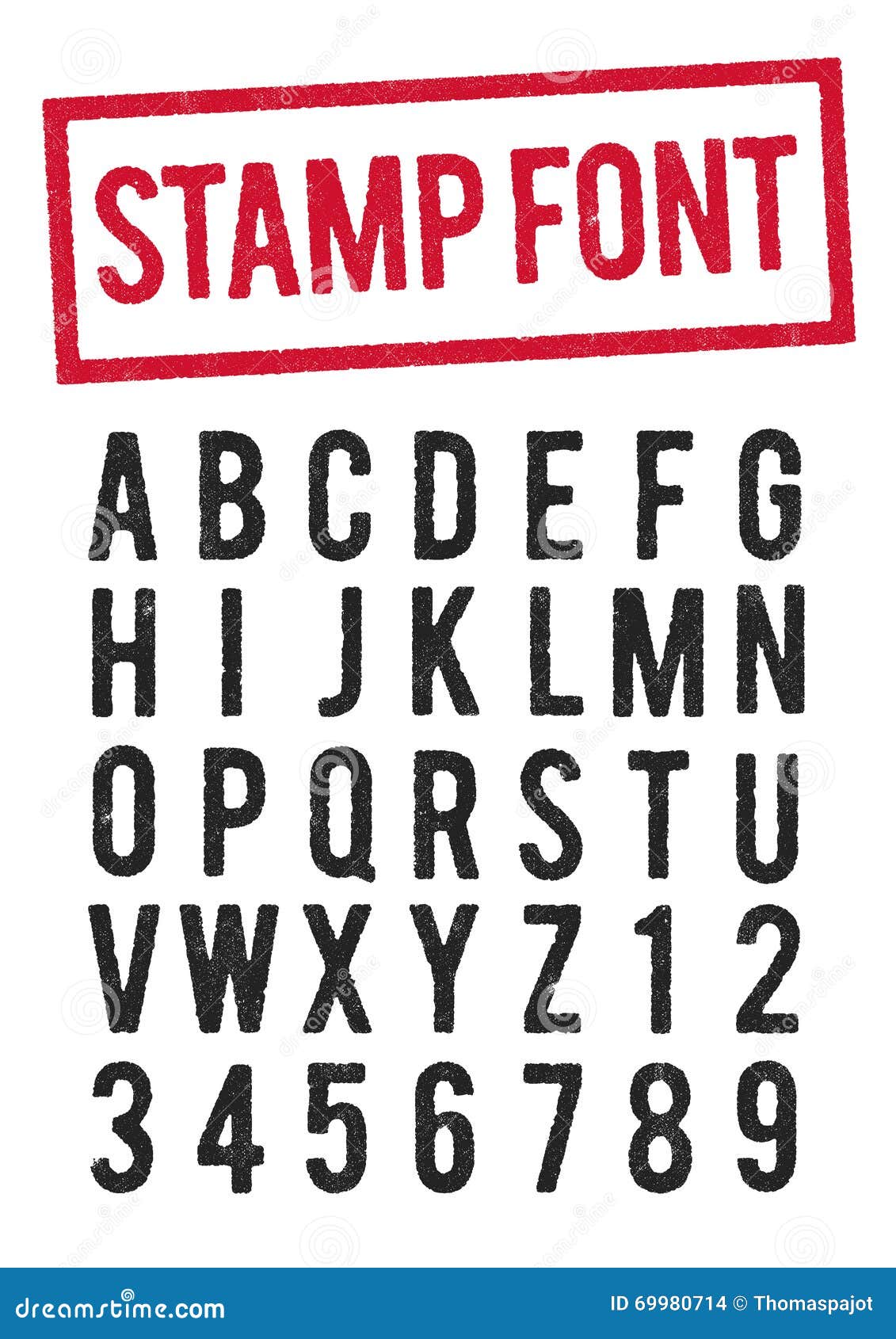 Tipografía del sello ilustración del vector. Ilustración de marco ...