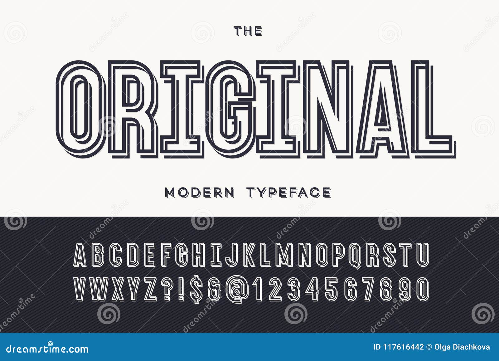 Tipografía Moderna Original Ilustración del Vector - Ilustración de ...