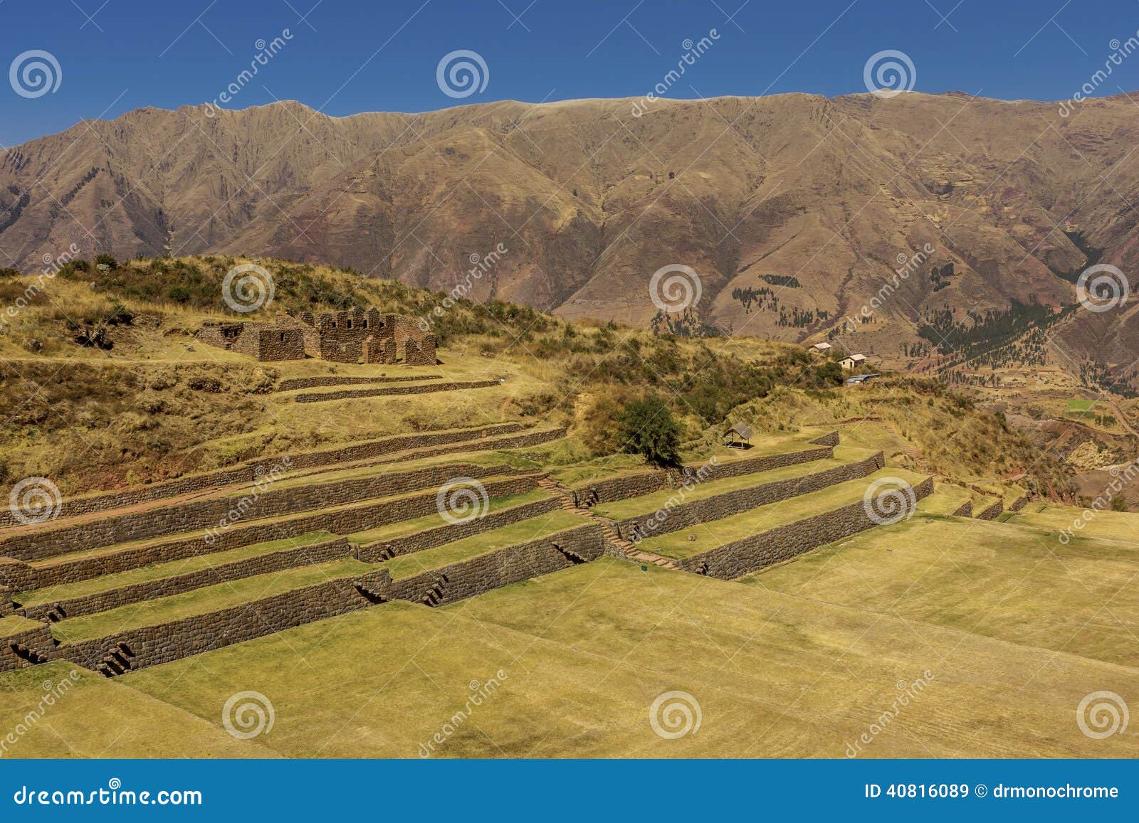 Tipon ruins Cuzco Peru stock image. Image of travel, ruin - 40816089