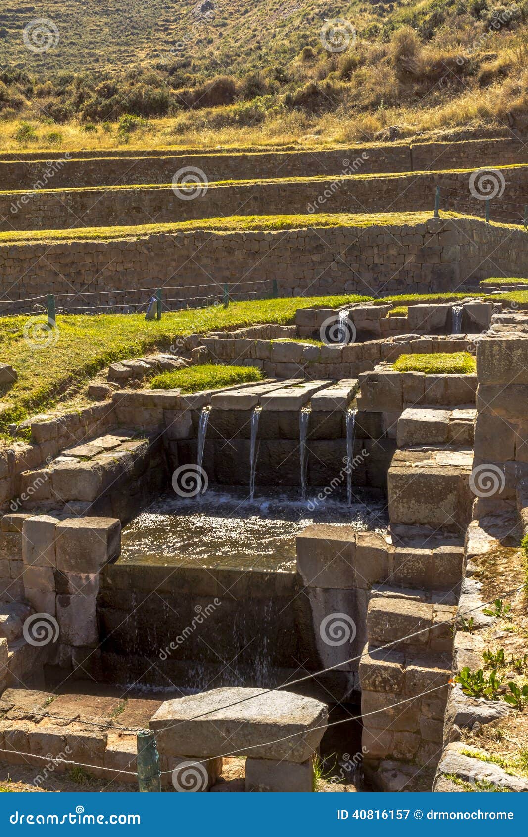 Tipon ruins Cuzco Peru stock image. Image of ruin, peru - 40816157