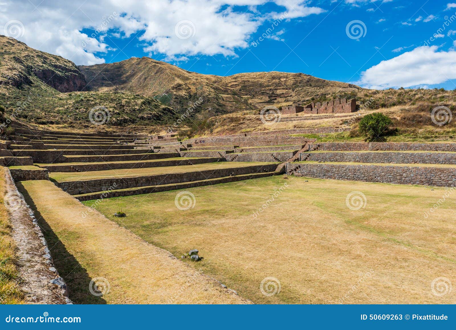 Tipon Ruins Peruvian Andes Cuzco Peru Stock Image - Image of south ...