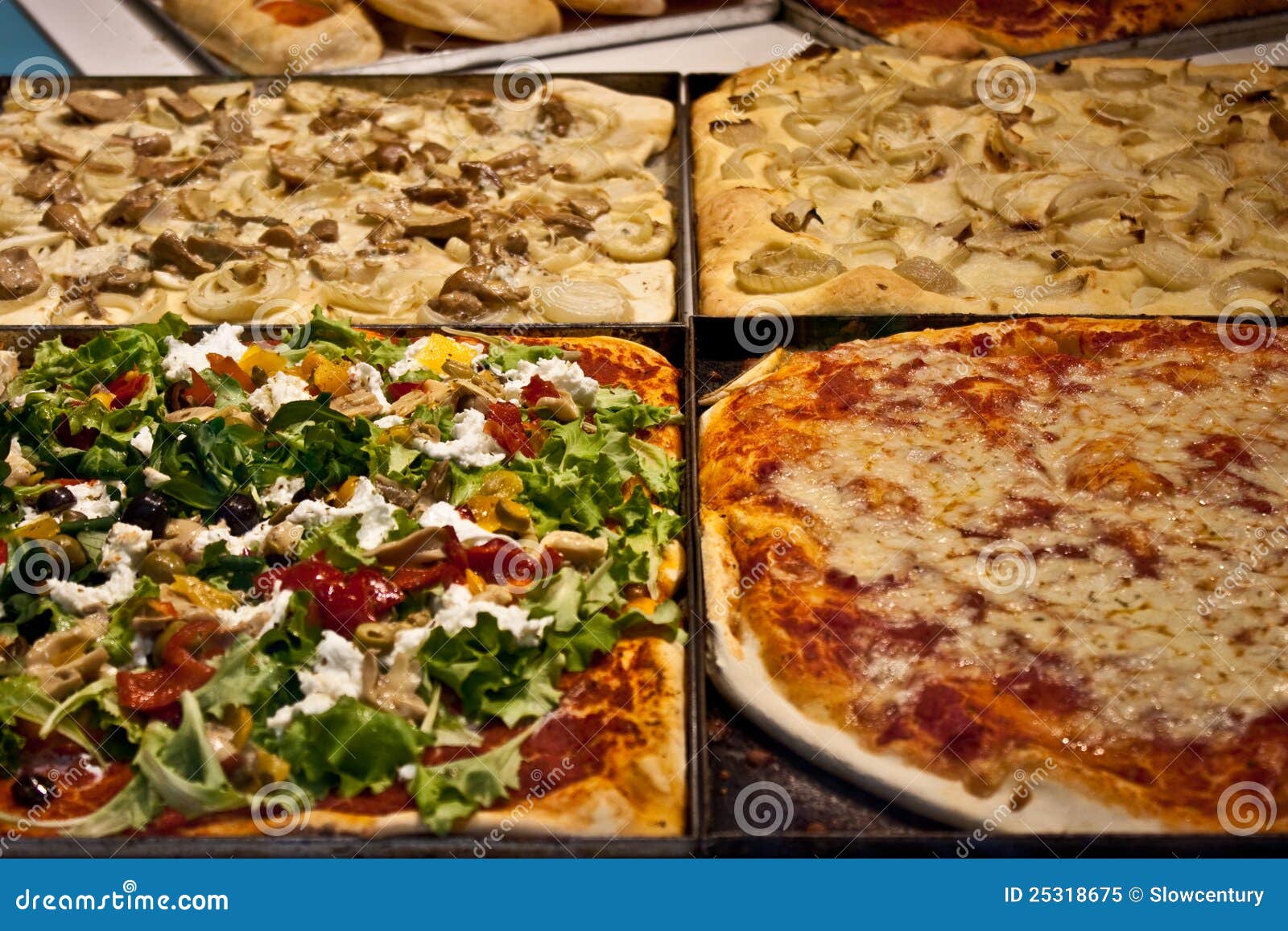 Tipos Diferentes Da Pizza Italiana Imagem de Stock - Imagem de ...