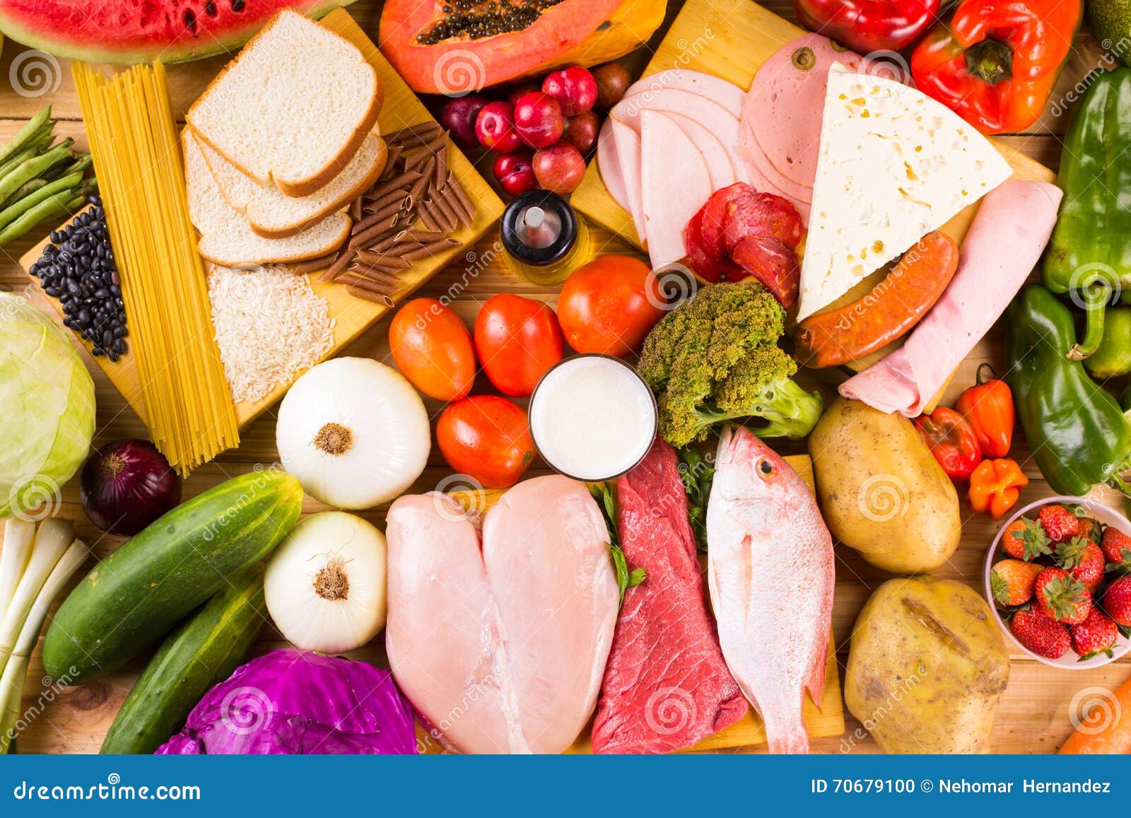 Tipos Diferentes De Alimentos Foto de Stock - Imagem de colorido ...