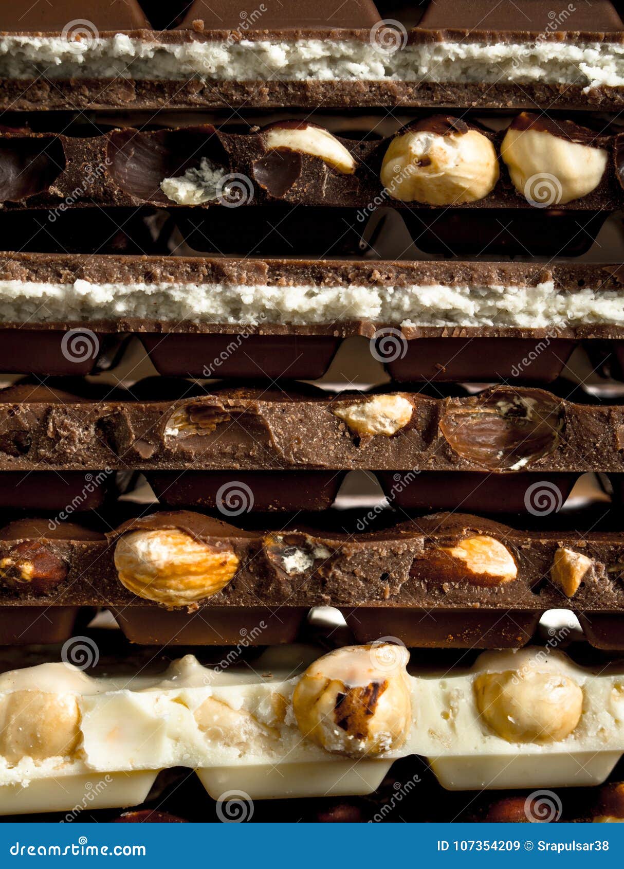 Tipos Diferentes De Chocolate Imagem de Stock - Imagem de gourmet, coma ...