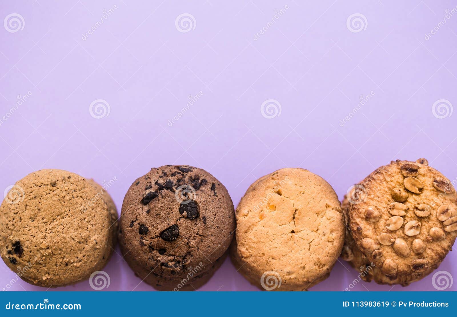 Tipos Diferentes De Cookies Caseiros Imagem de Stock - Imagem de ...