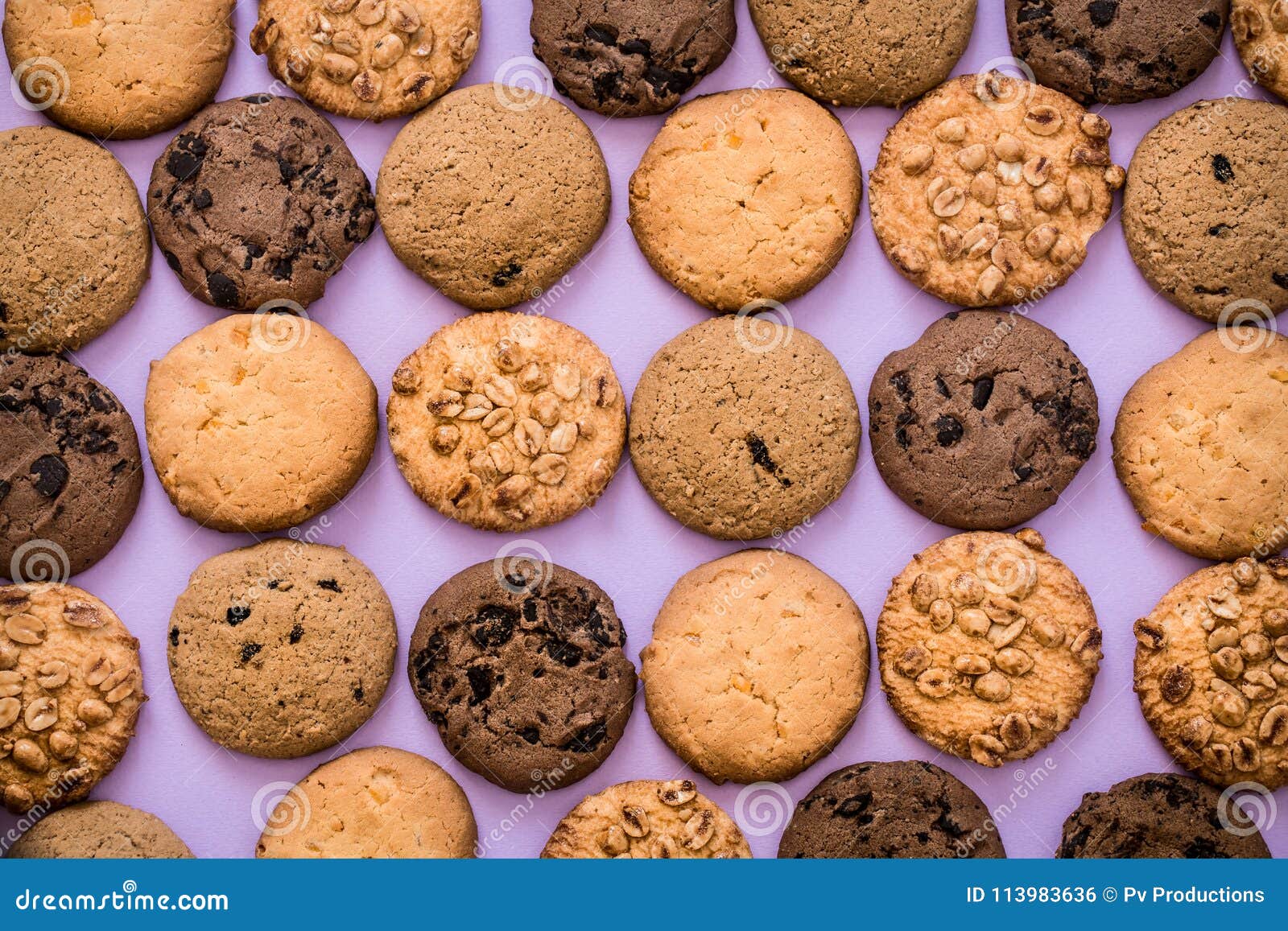 Tipos Diferentes De Cookies Caseiros Foto de Stock - Imagem de fresco ...