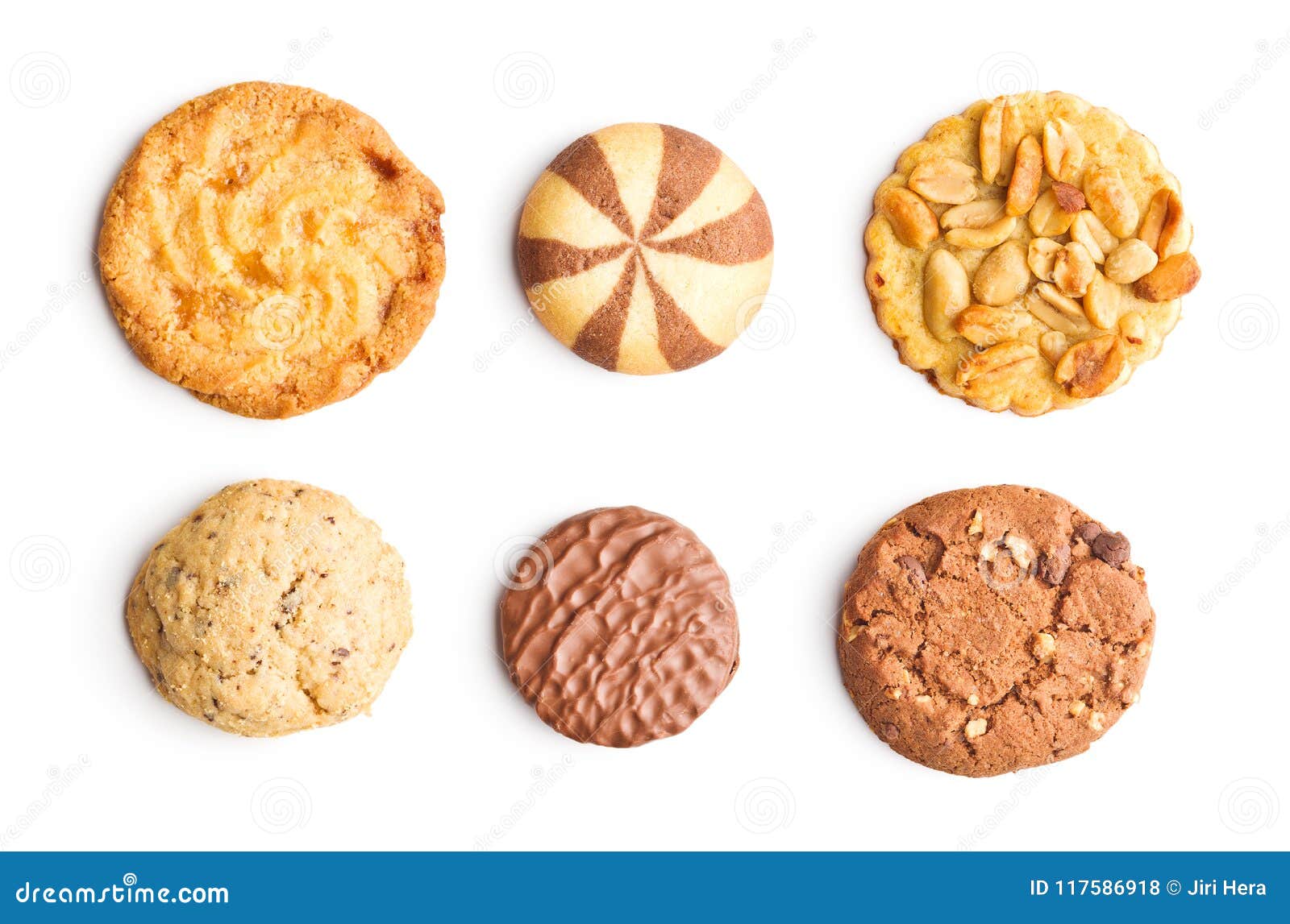Tipos Diferentes De Cookies Do Doce Foto de Stock - Imagem de chocolate ...