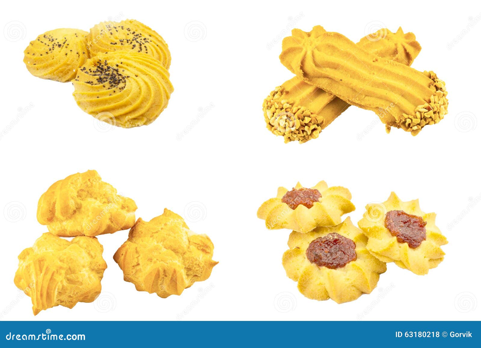 Tipos Diferentes De Cookies Saborosos Foto de Stock - Imagem de ...