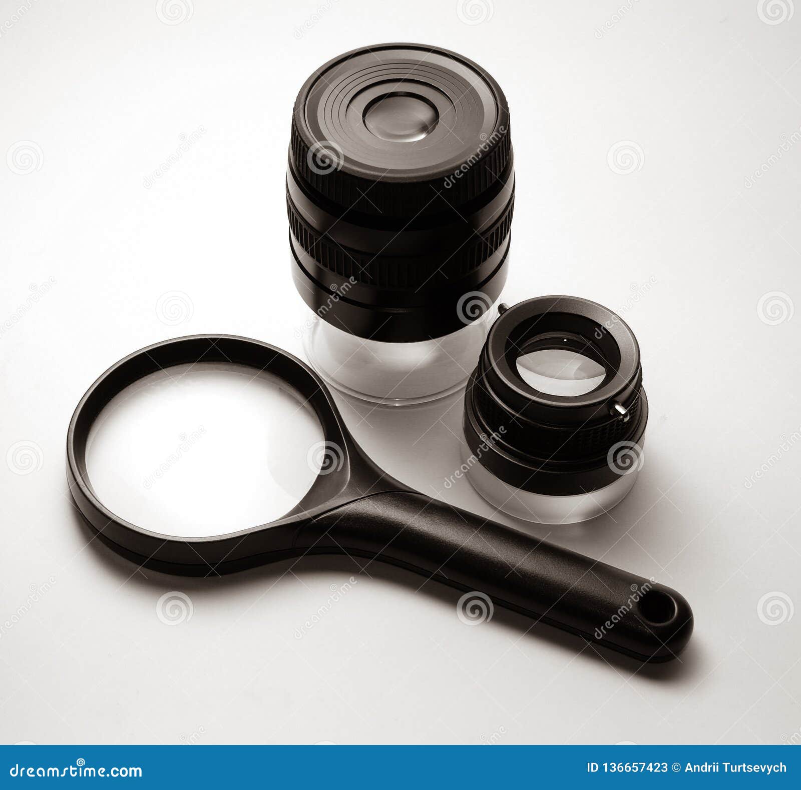 Tipos diferentes de lupa imagem de stock. Imagem de objeto - 136657423