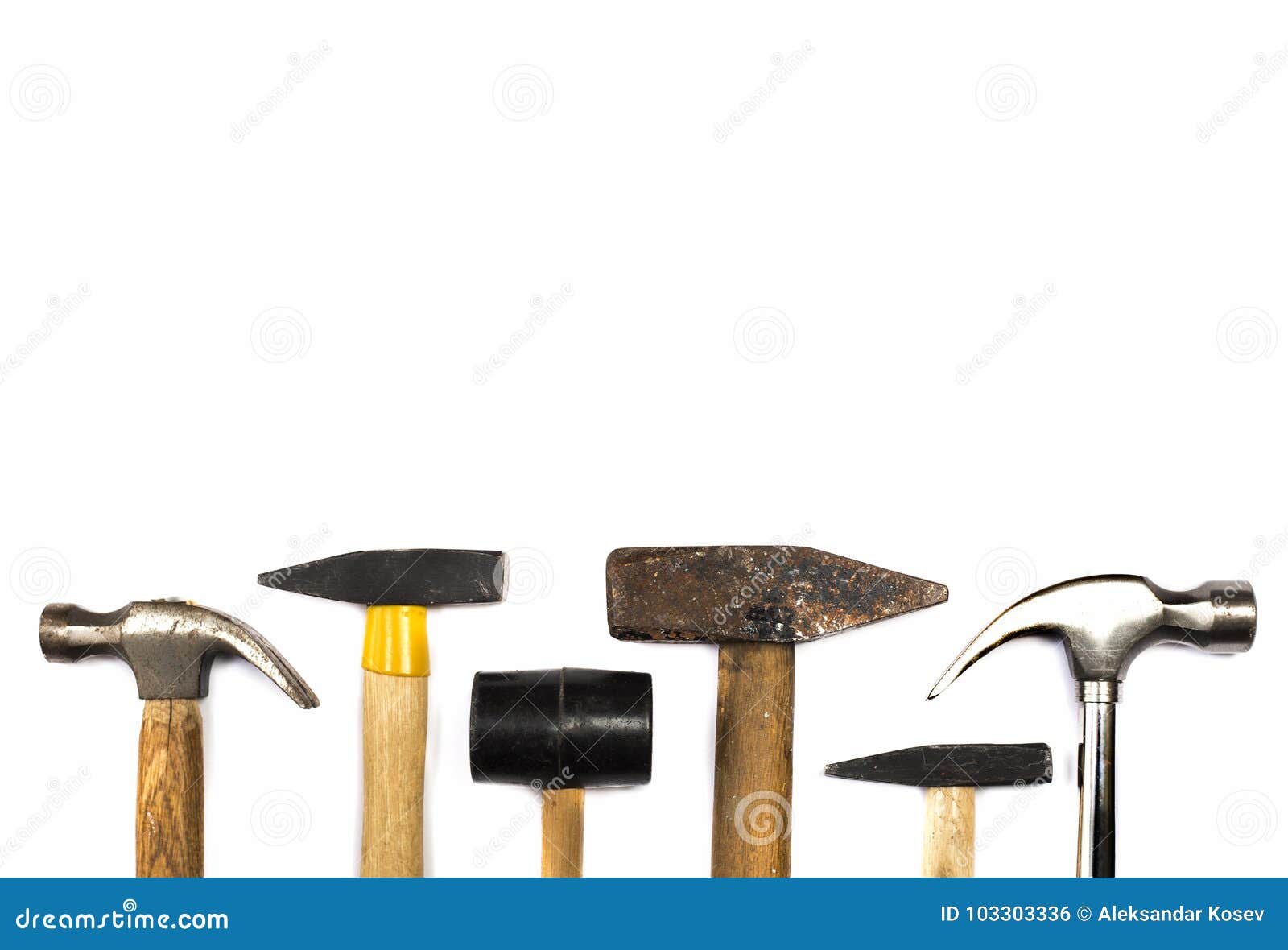 Tipos dos martelos foto de stock. Imagem de metal, preto - 103303336