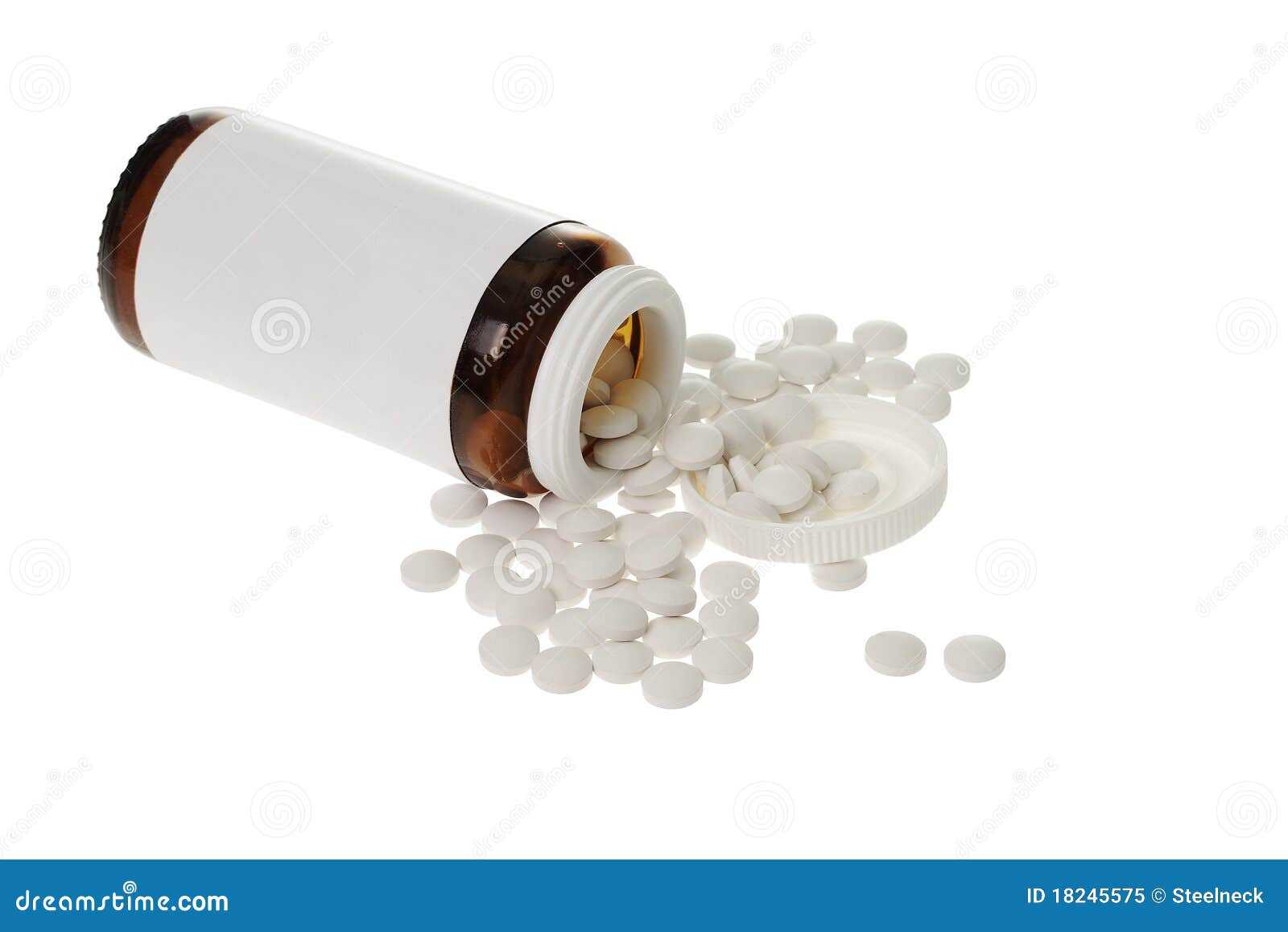 Tipped over medicine stock image. Image of drug, medical - 18245575
