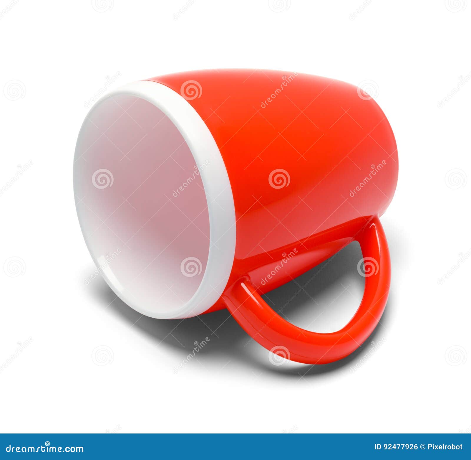 Tipped Red Mug stock photo. Image of business, party - 92477926