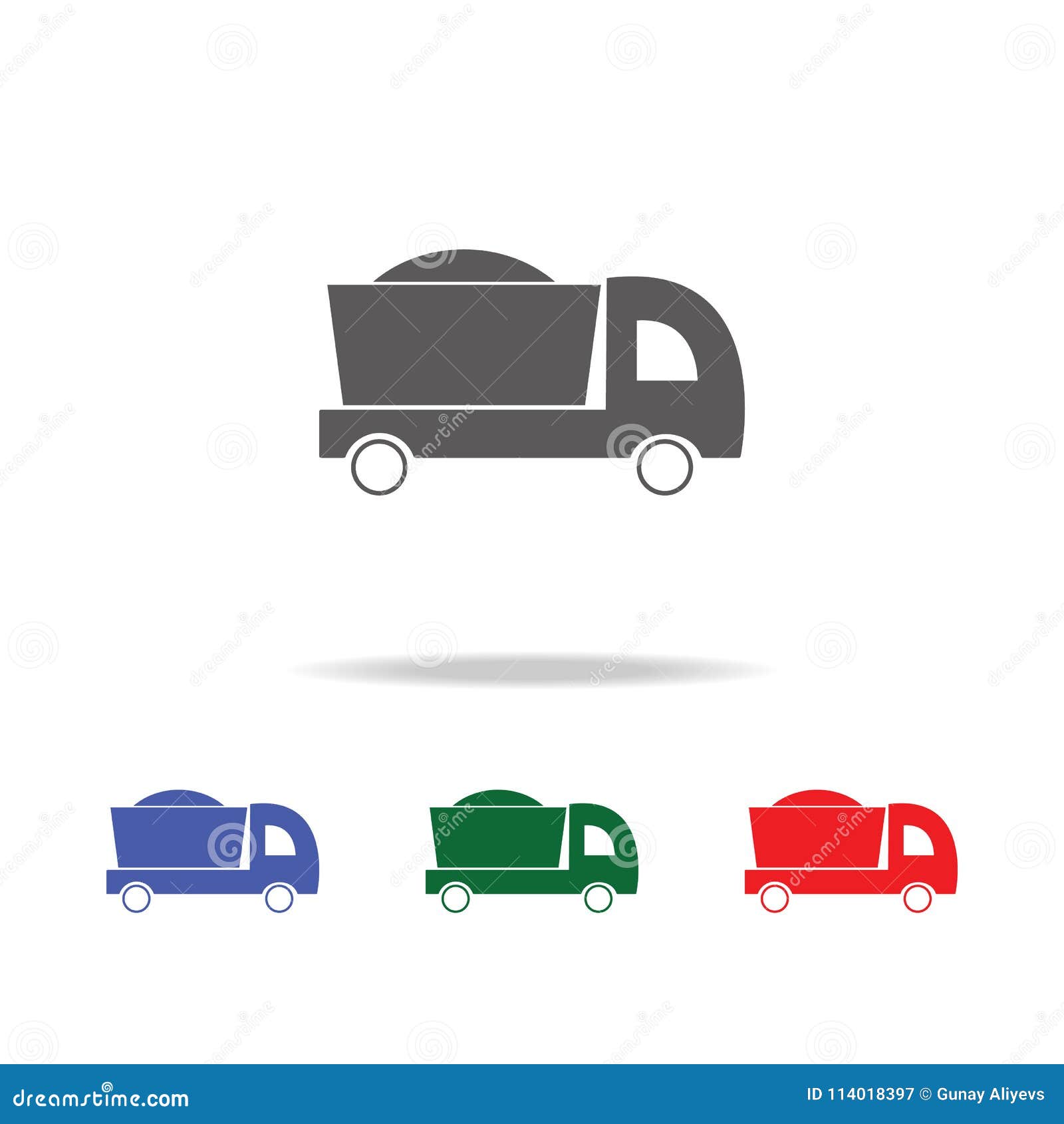 Tipper Icon. Elements of Construction Tools Multi Colored Icons ...
