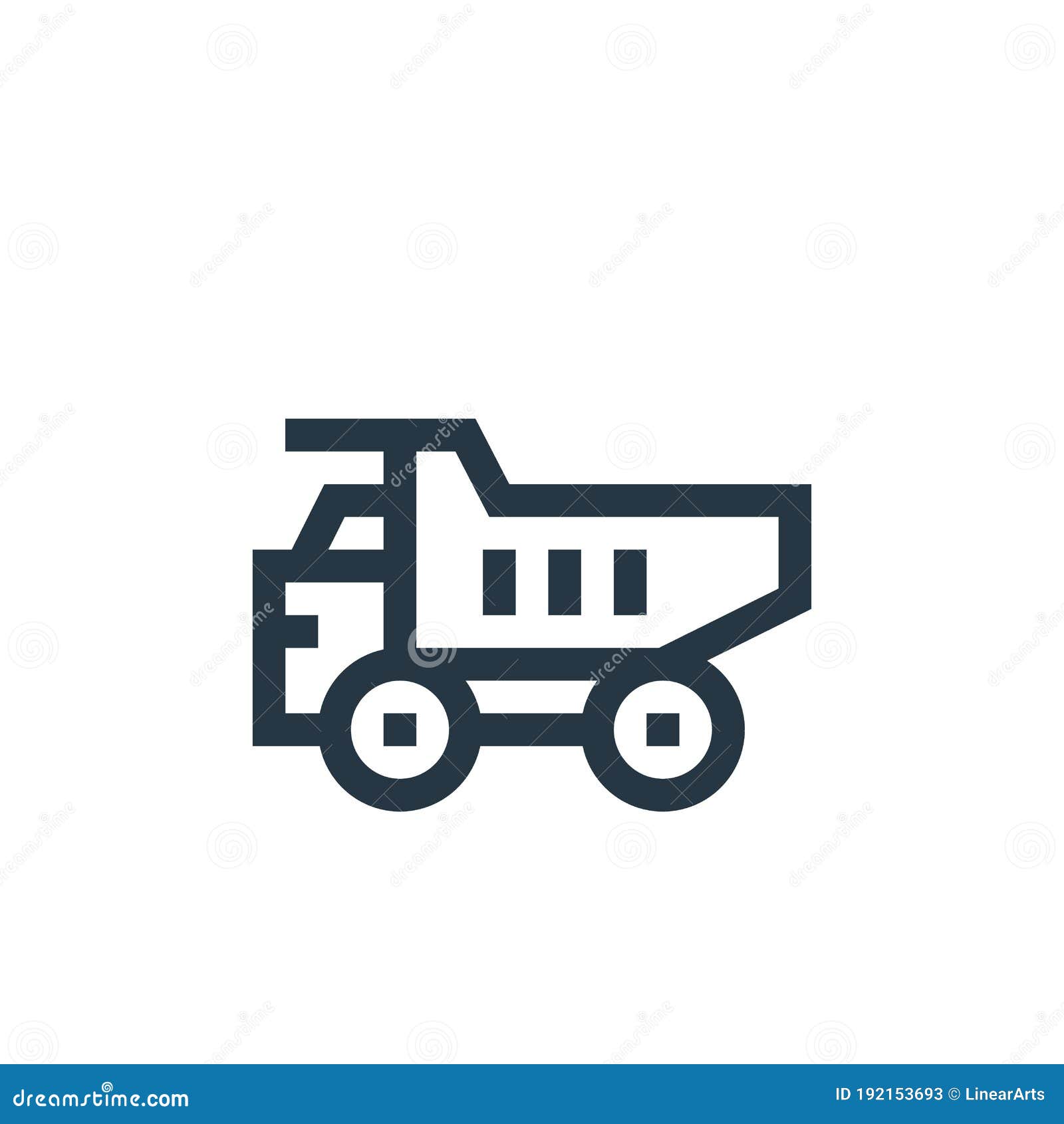 Tipper Icon Vector from Machinery Concept. Thin Line Illustration of ...