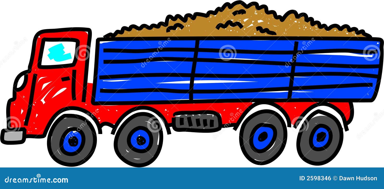 Tipper truck stock illustration. Illustration of disposal - 2598346