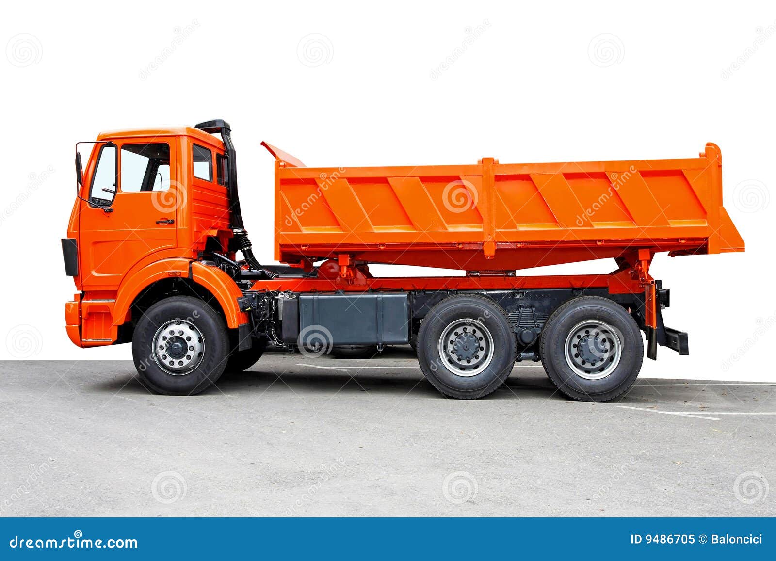 Tipper truck stock image. Image of hydraulic, mechanic - 9486705