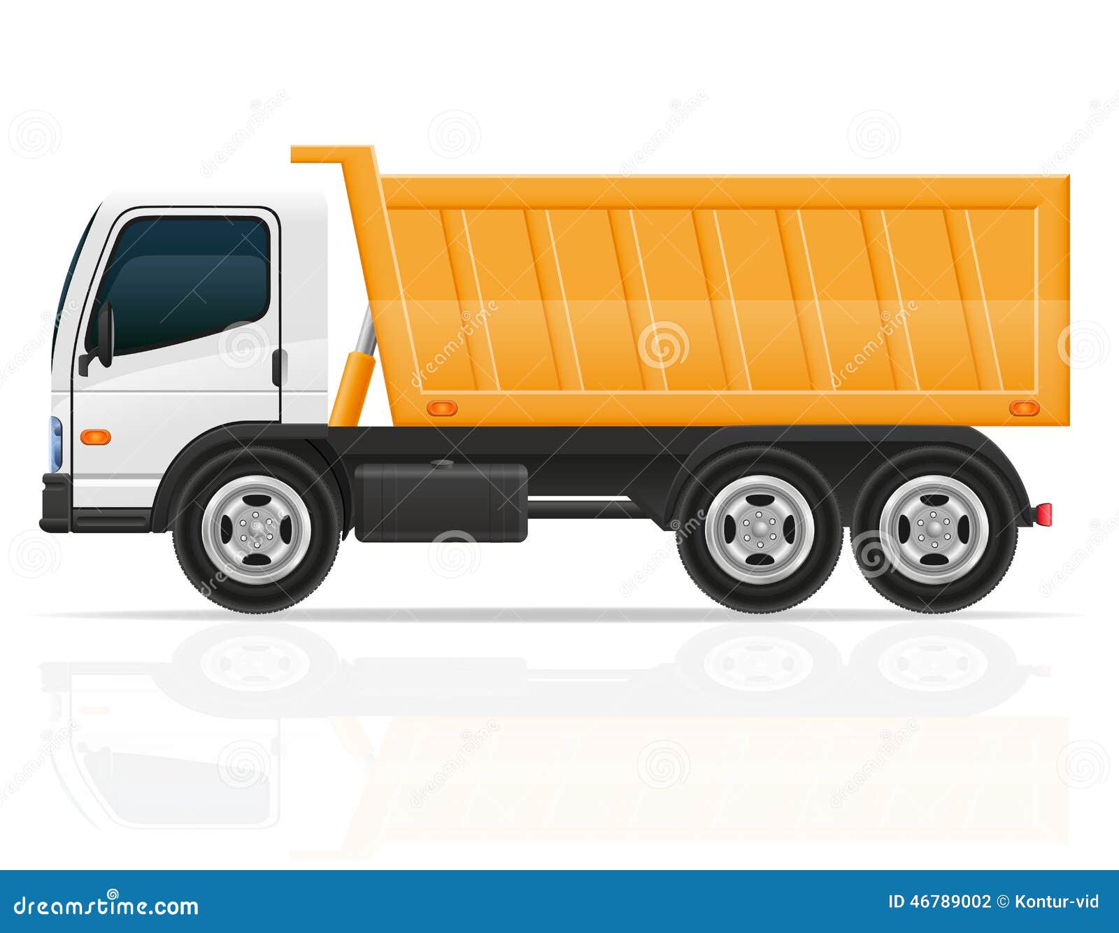Tipper Truck for Construction Vector Illustration Stock Vector ...