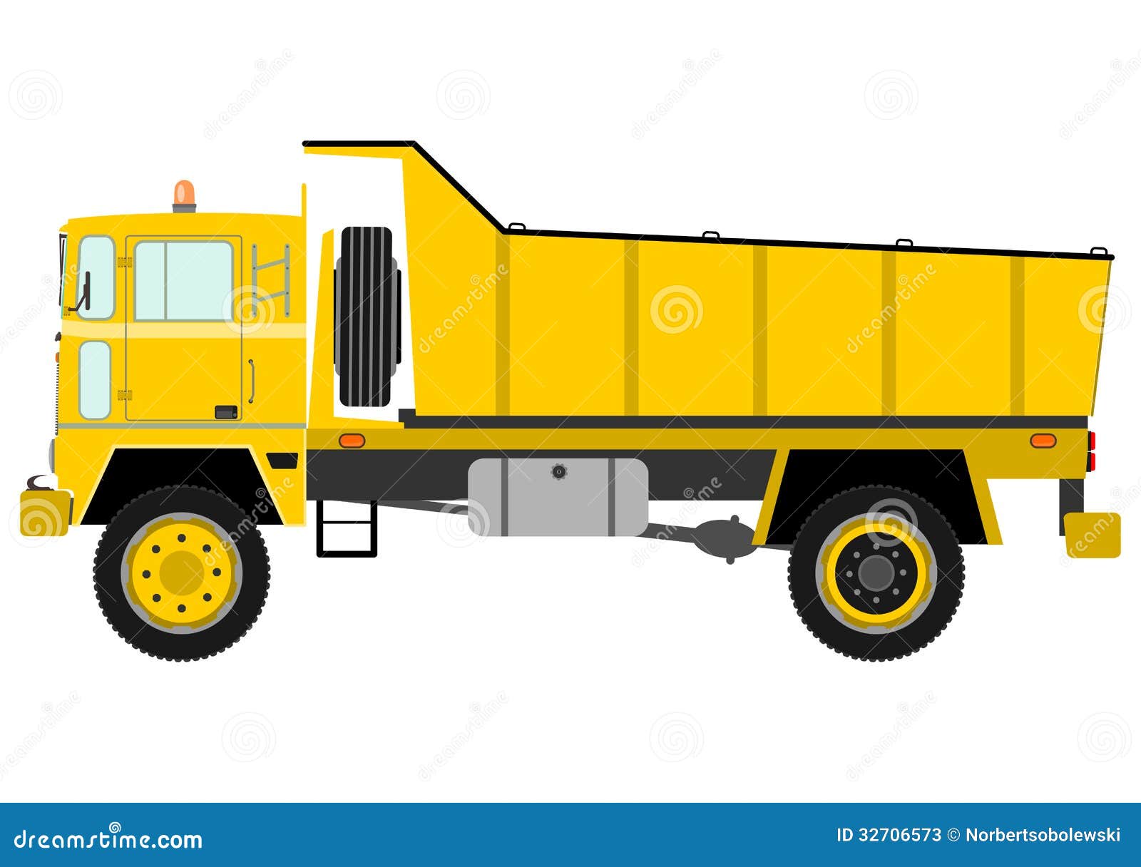 Tipper truck stock vector. Illustration of load, cargo - 32706573