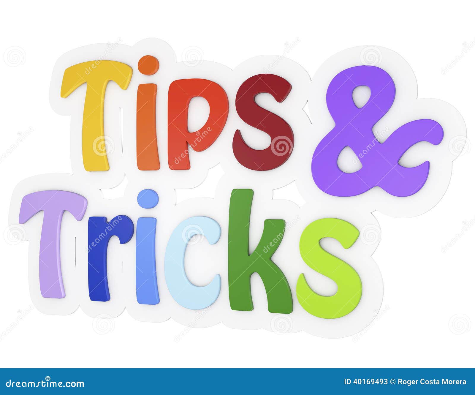 Tipps Und Text Der Tricks 3d Stock Abbildung - Illustration von kasten ...