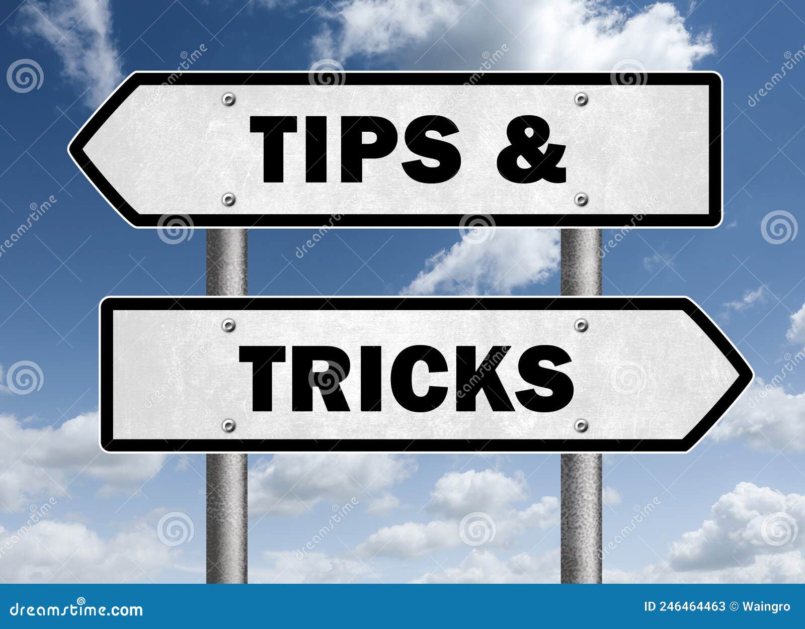 Tipps und Tricks stockbild. Bild von erziehen, trick - 246464463