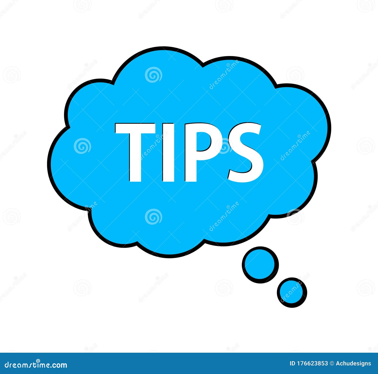 Tips speech bubble stock vector. Illustration of call - 176623853