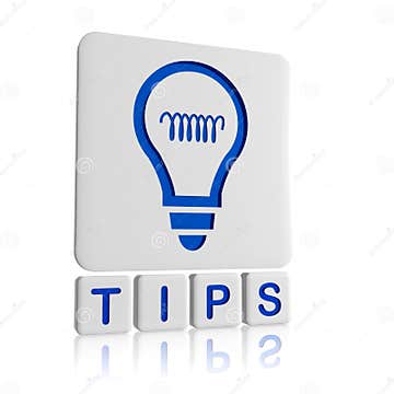 Tips - 3d icon stock illustration. Illustration of consumer - 28896382