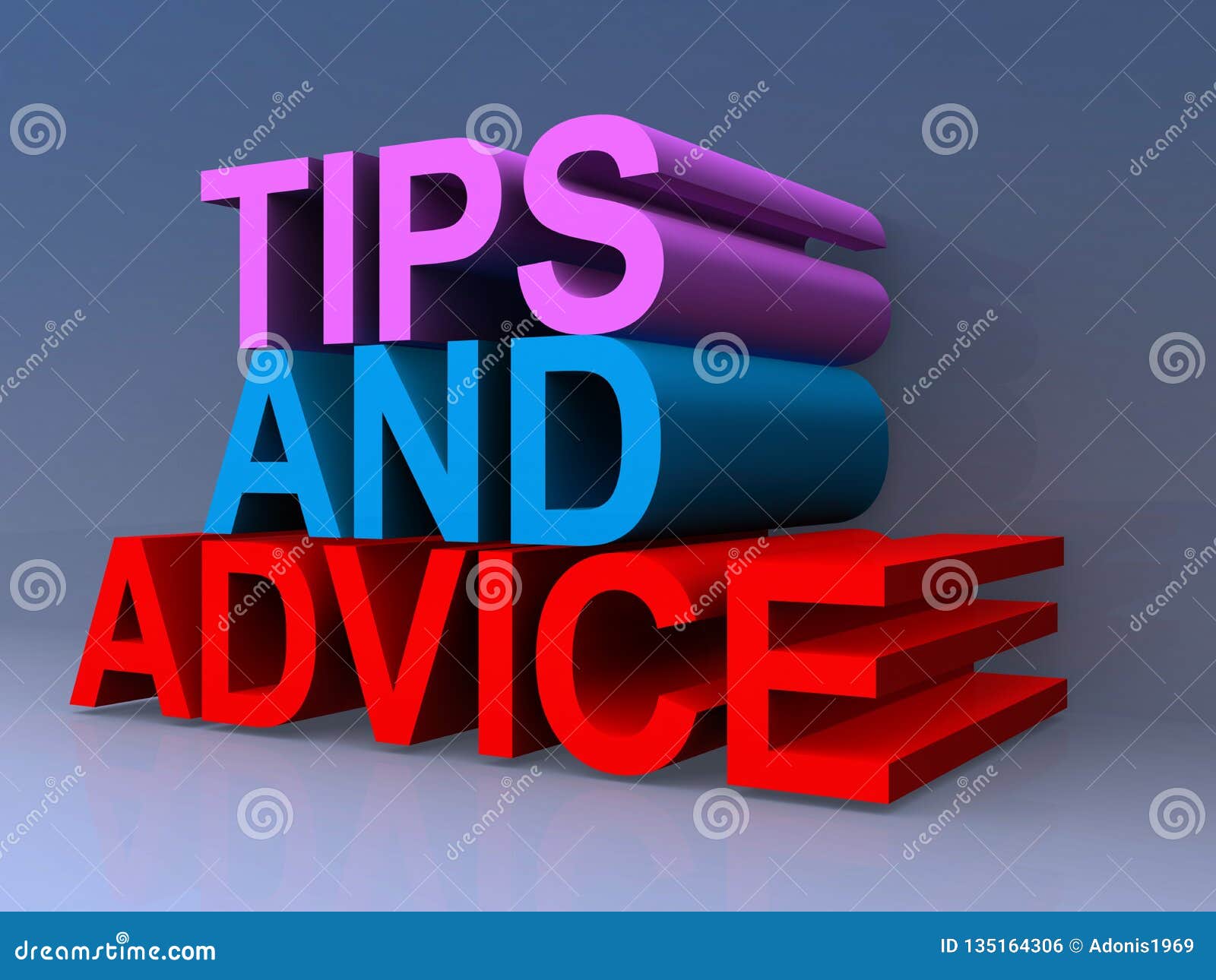 Tips and advice stock illustration. Illustration of blue - 135164306