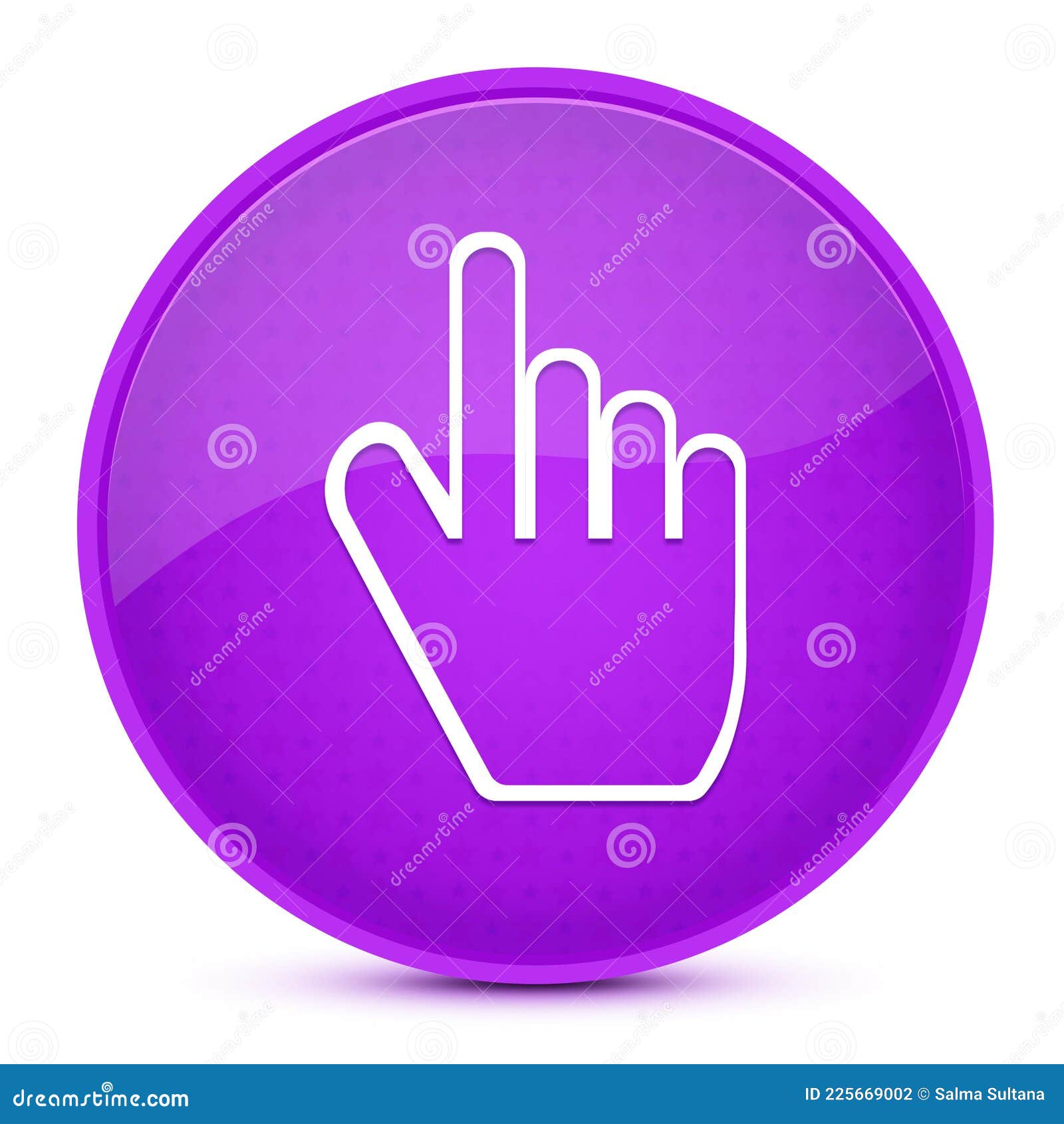 Tips Aesthetic Glossy Purple Round Button Abstract Stock Illustration ...