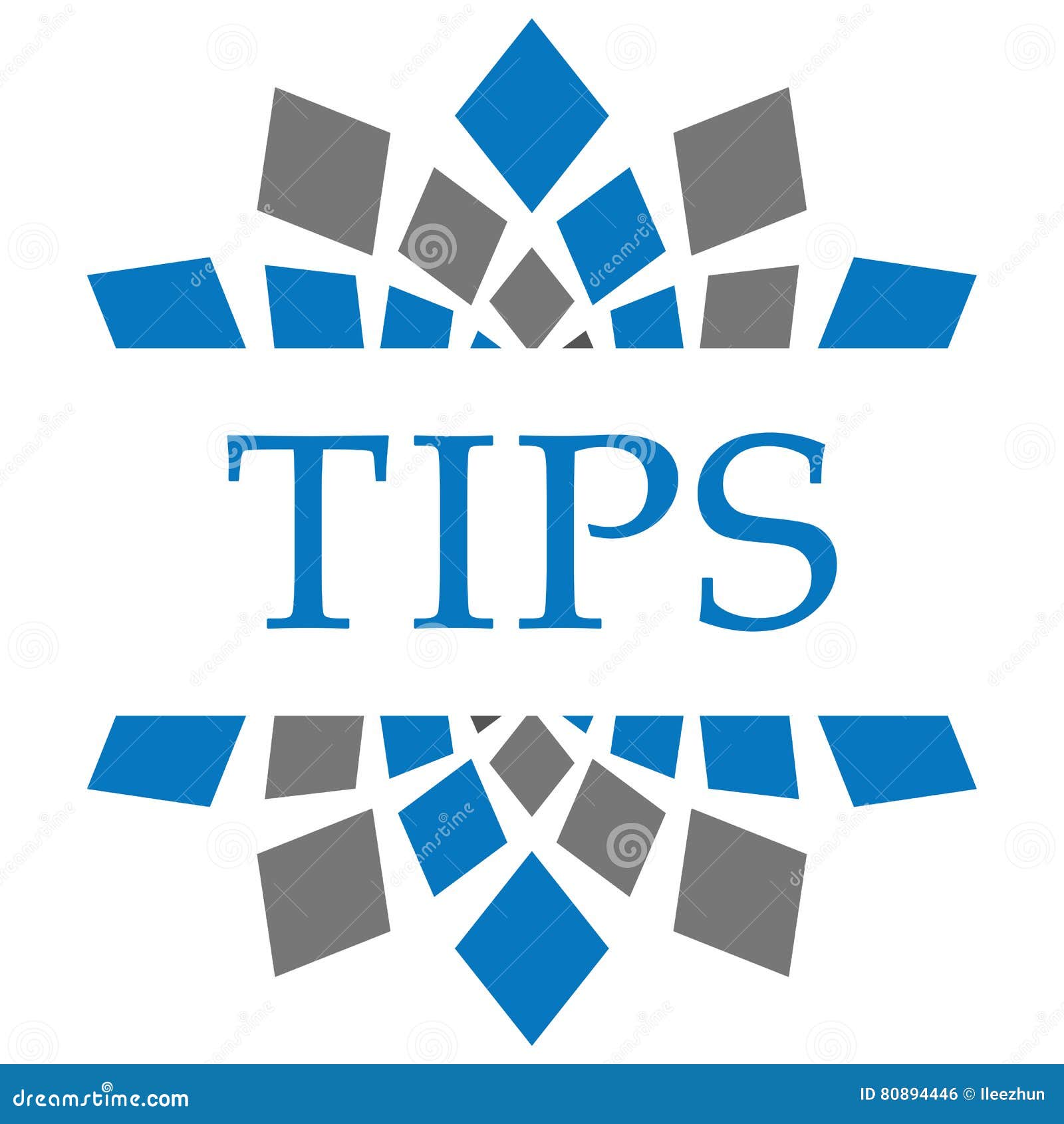 Tips Blue Grey Circular Background Stock Illustration - Illustration of ...