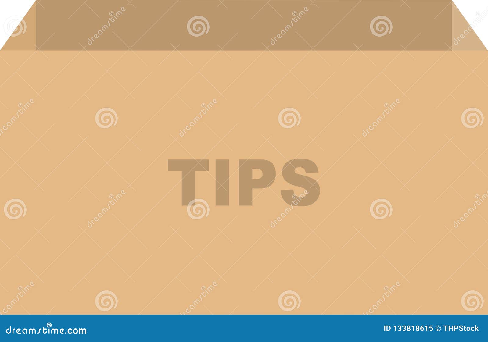Tips Box Vector stock vector. Illustration of tipping - 133818615