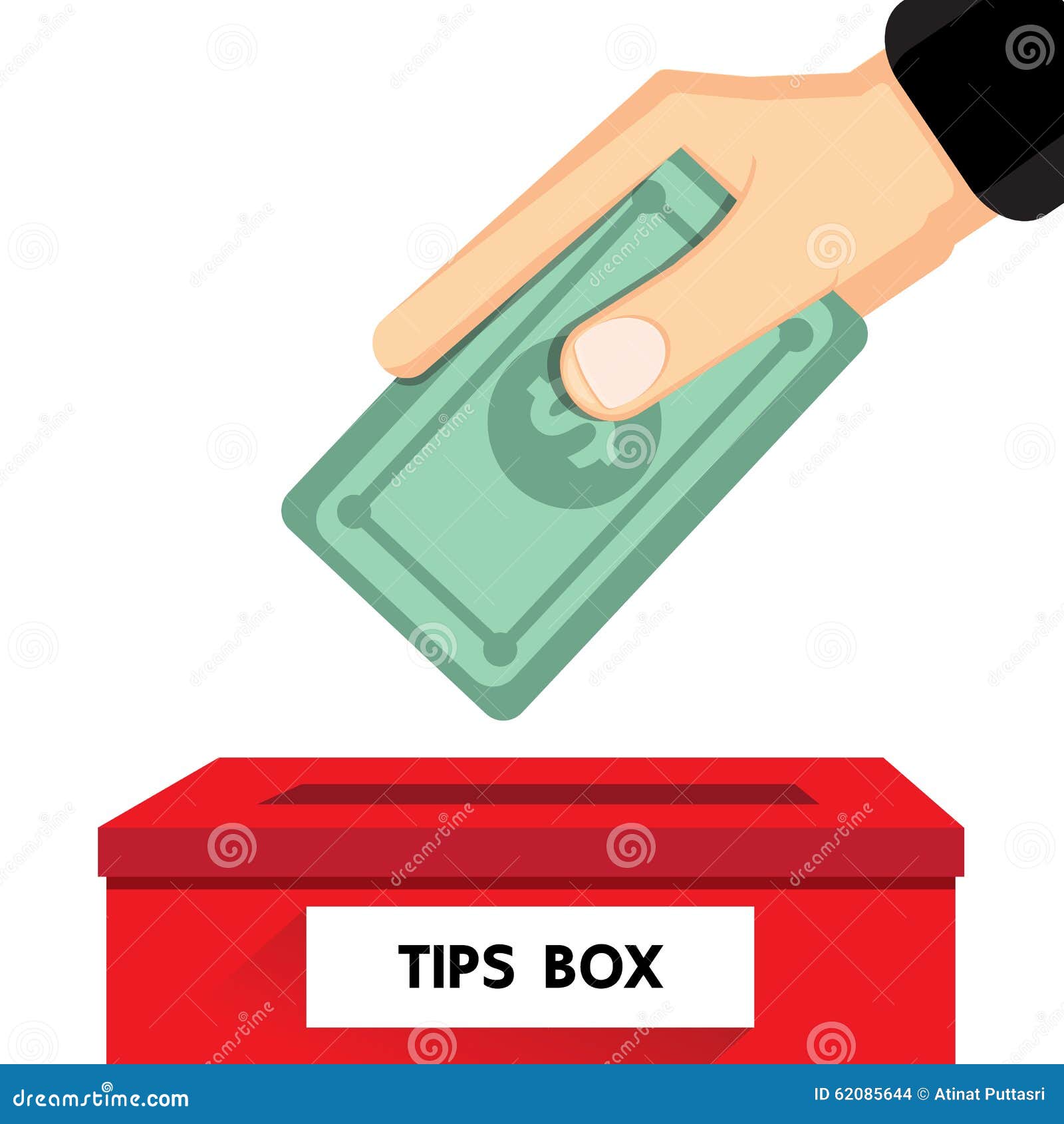 Tips box stock vector. Illustration of concept, flat - 62085644