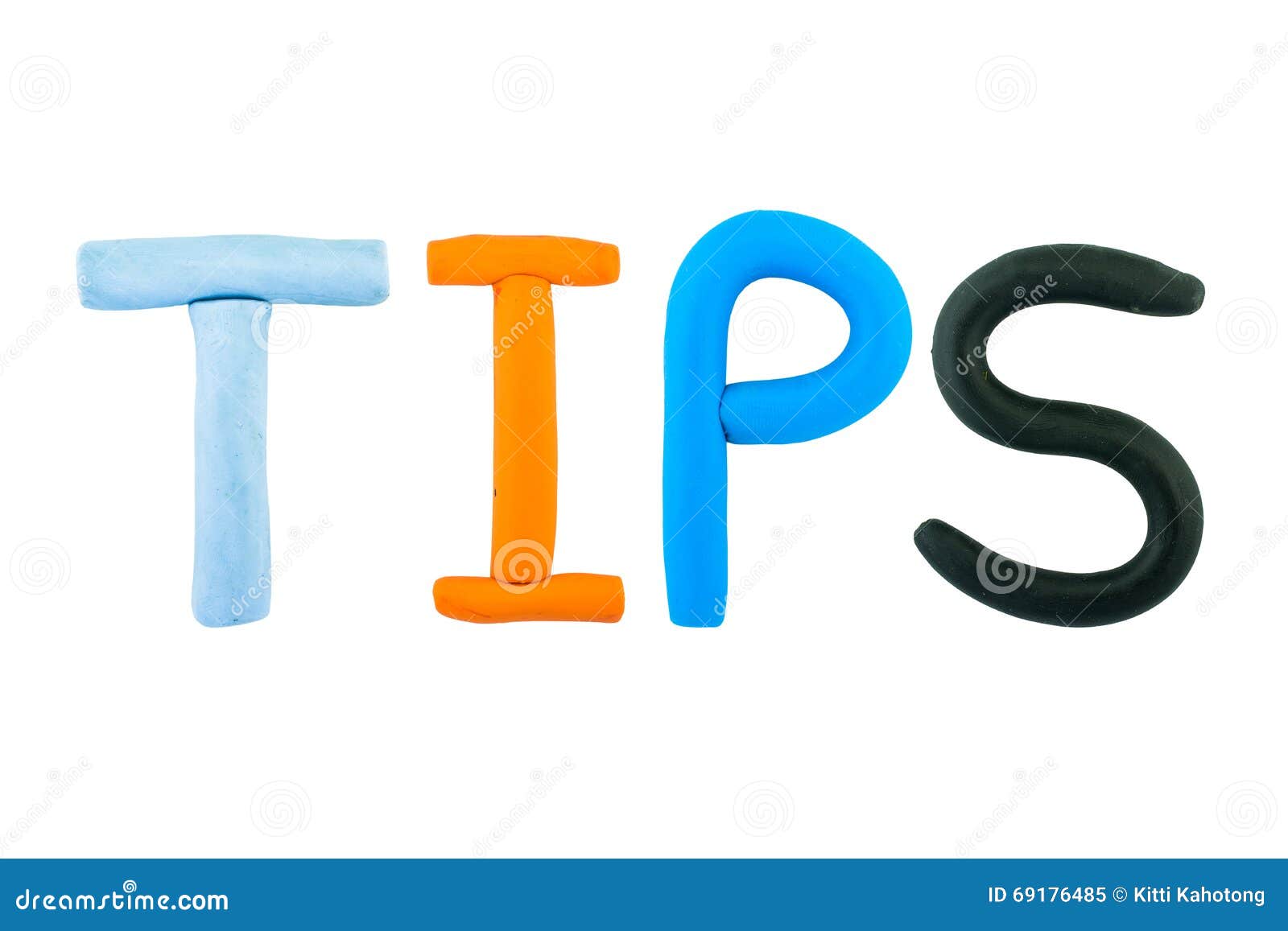 Tips,clay on White Background Stock Image - Image of text, help: 69176485