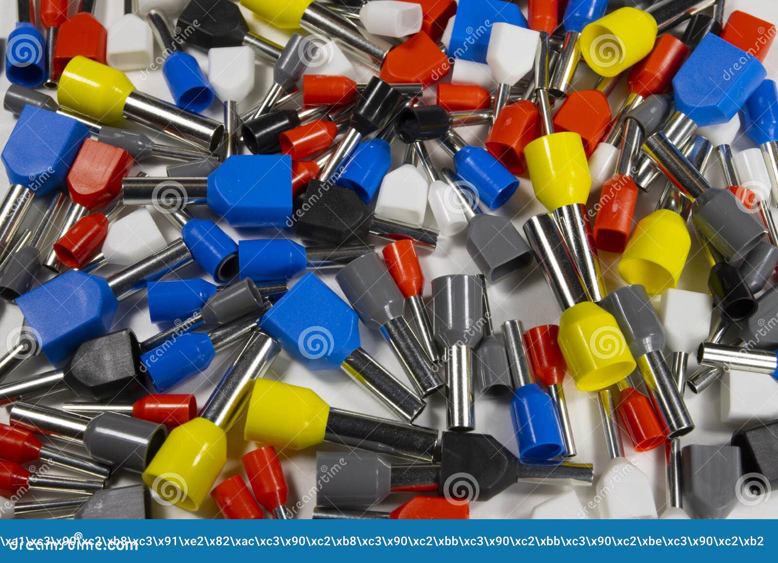 Tips for crimping wires stock photo. Image of manufacturing - 141565648